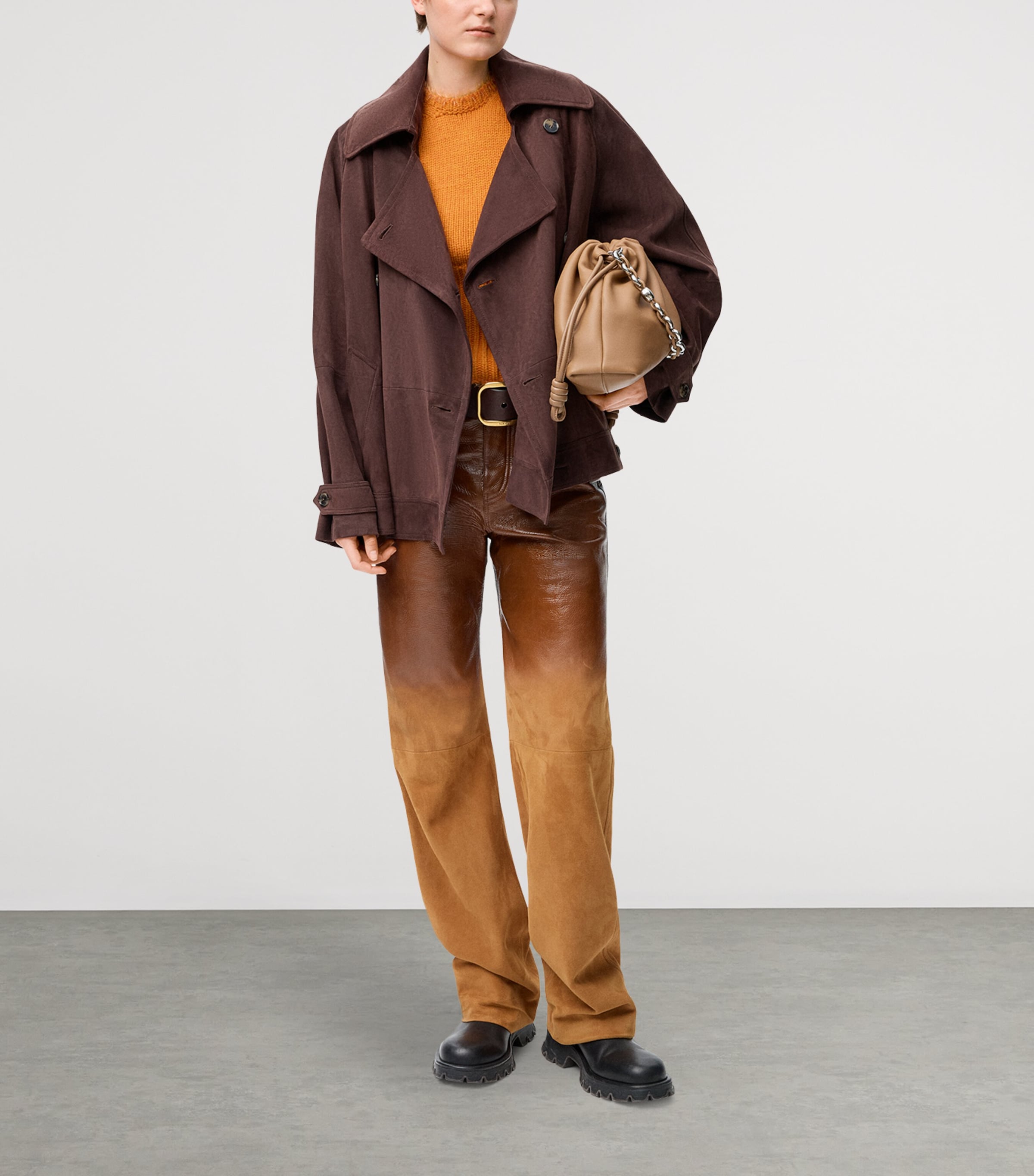 LOEWE Orange Wool-Blend Ribbed Sweater Vest | Harrods NZ