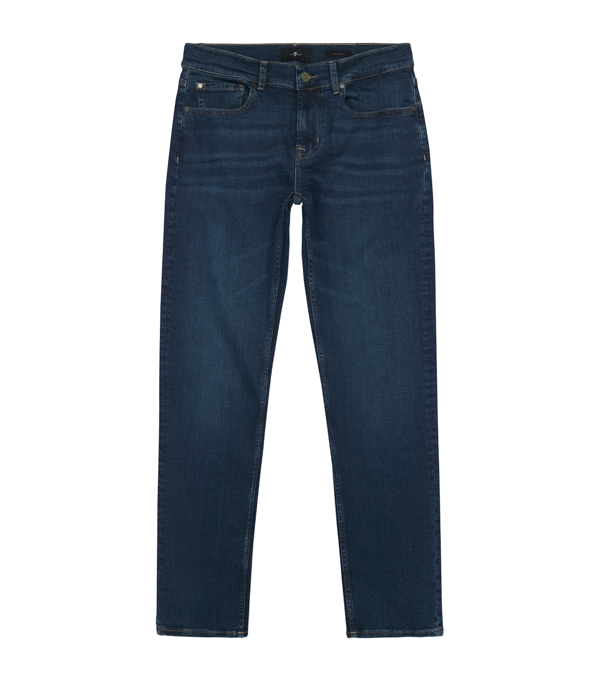 7 For All Mankind Blue Slimmy Badge Jeans | Harrods IT