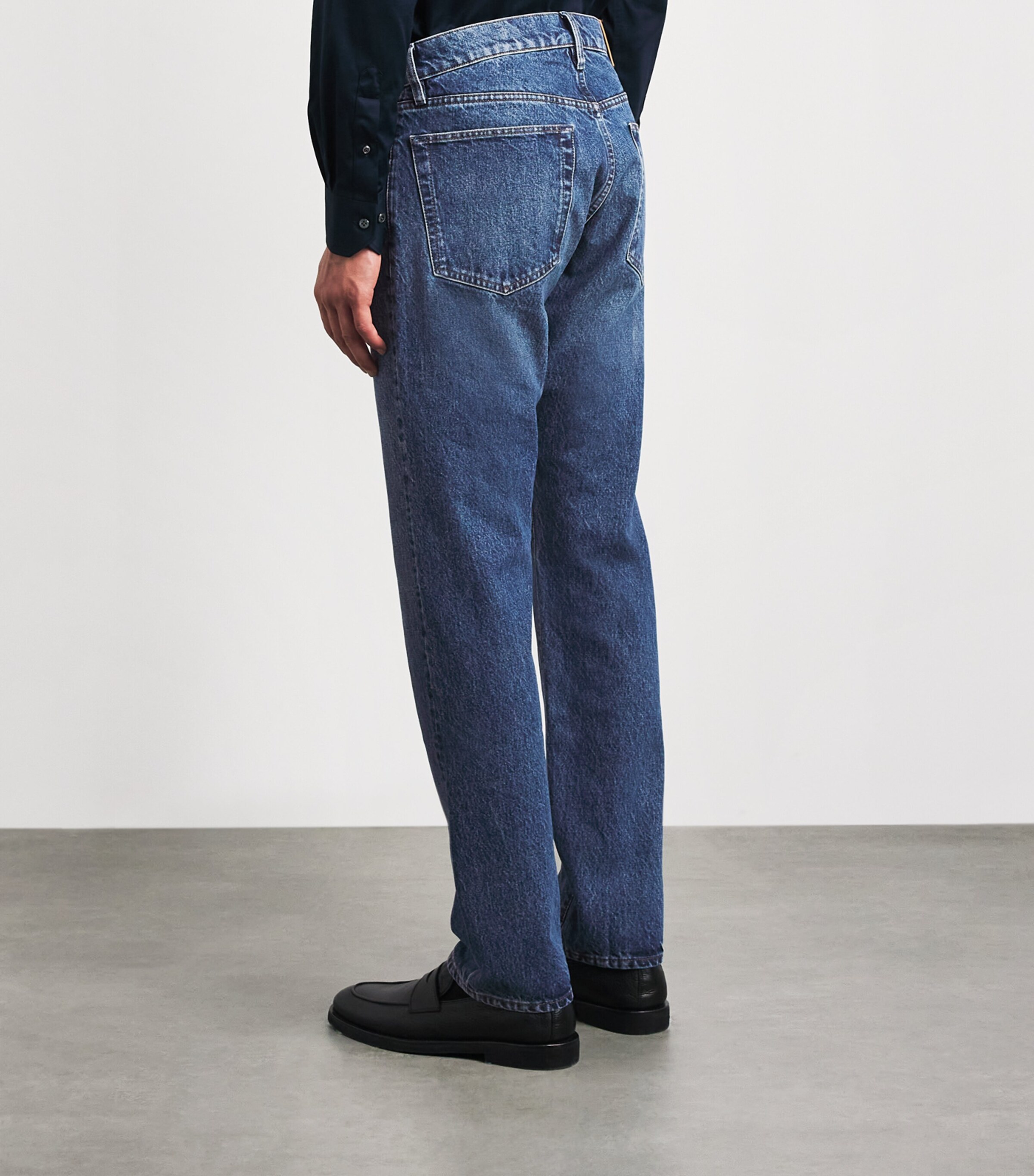 Ralph Lauren Purple Label Navy Straight Jeans | Harrods US