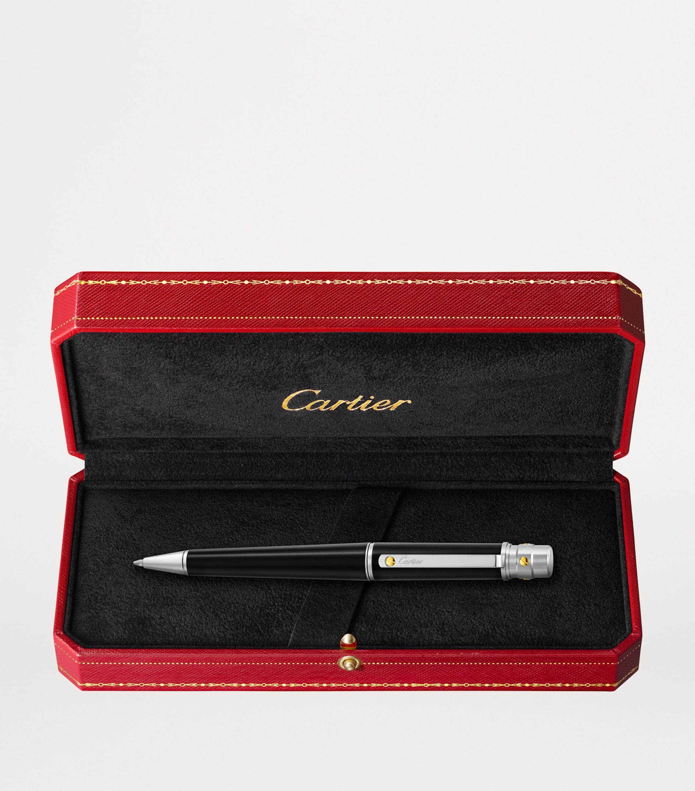 Cartier Santos de Cartier Ballpoint Pen | Harrods UK