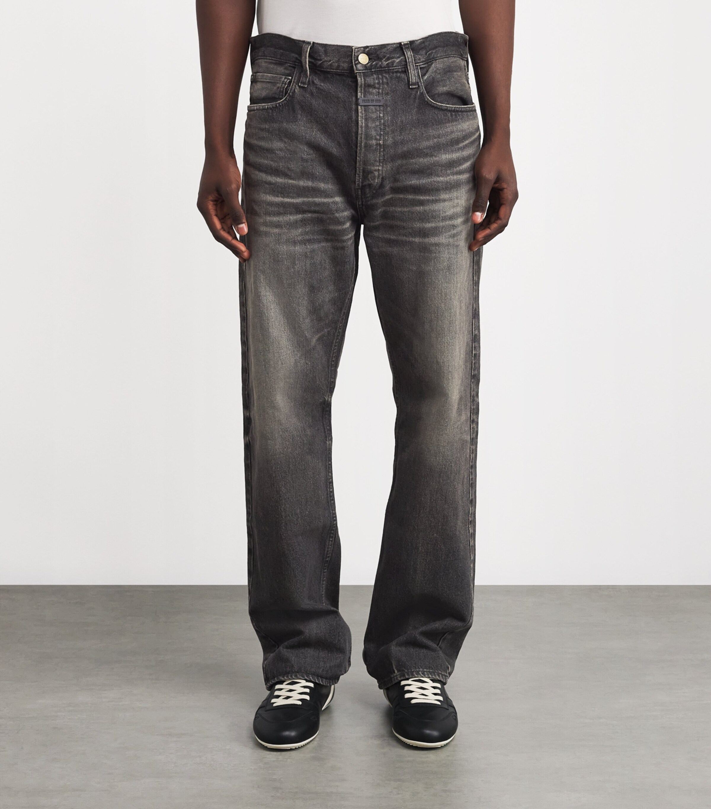 Fear Of God Black Straight Jeans | Harrods CN