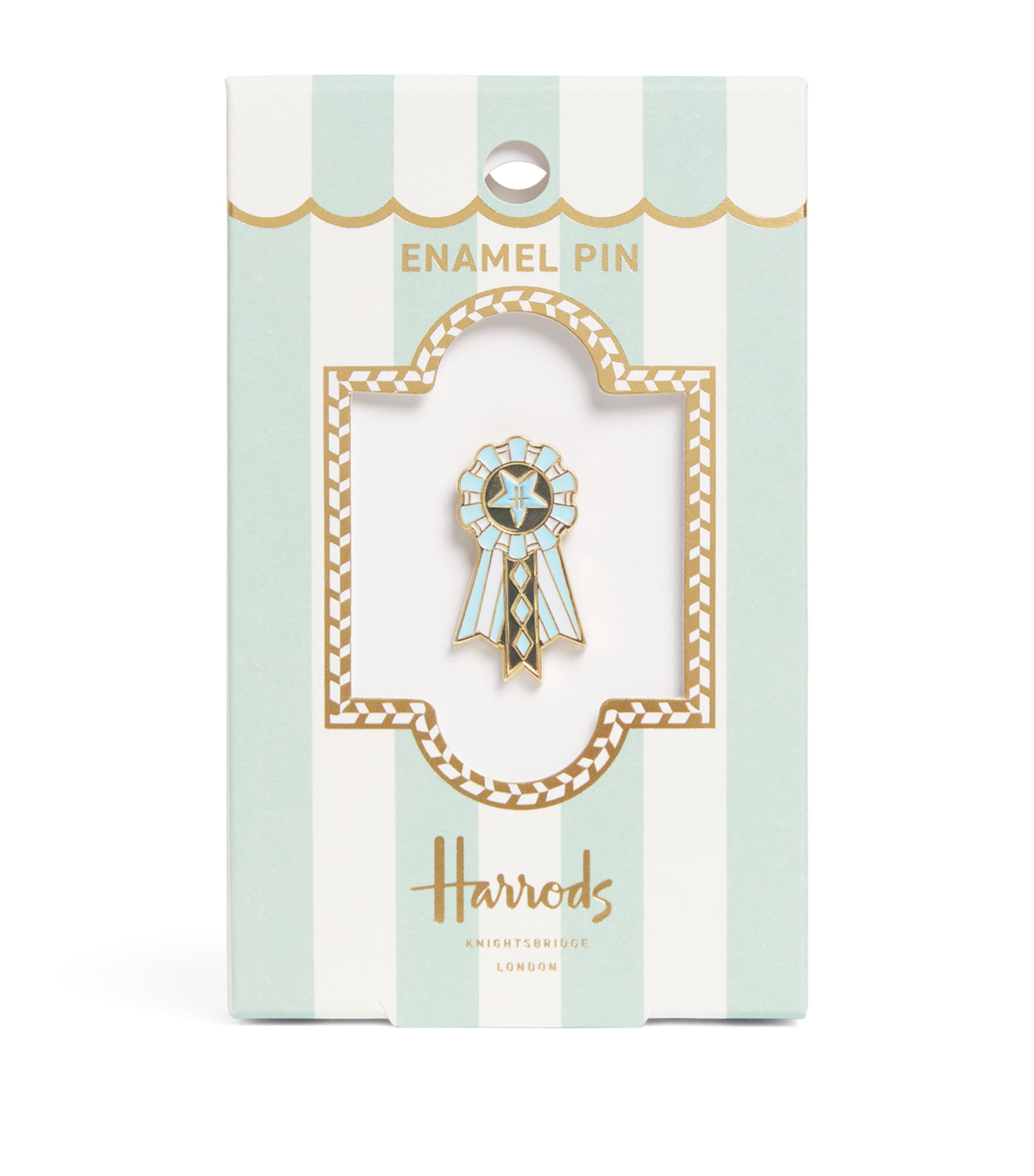 Harrods Enamel Rosette Pin Badge | Harrods DE