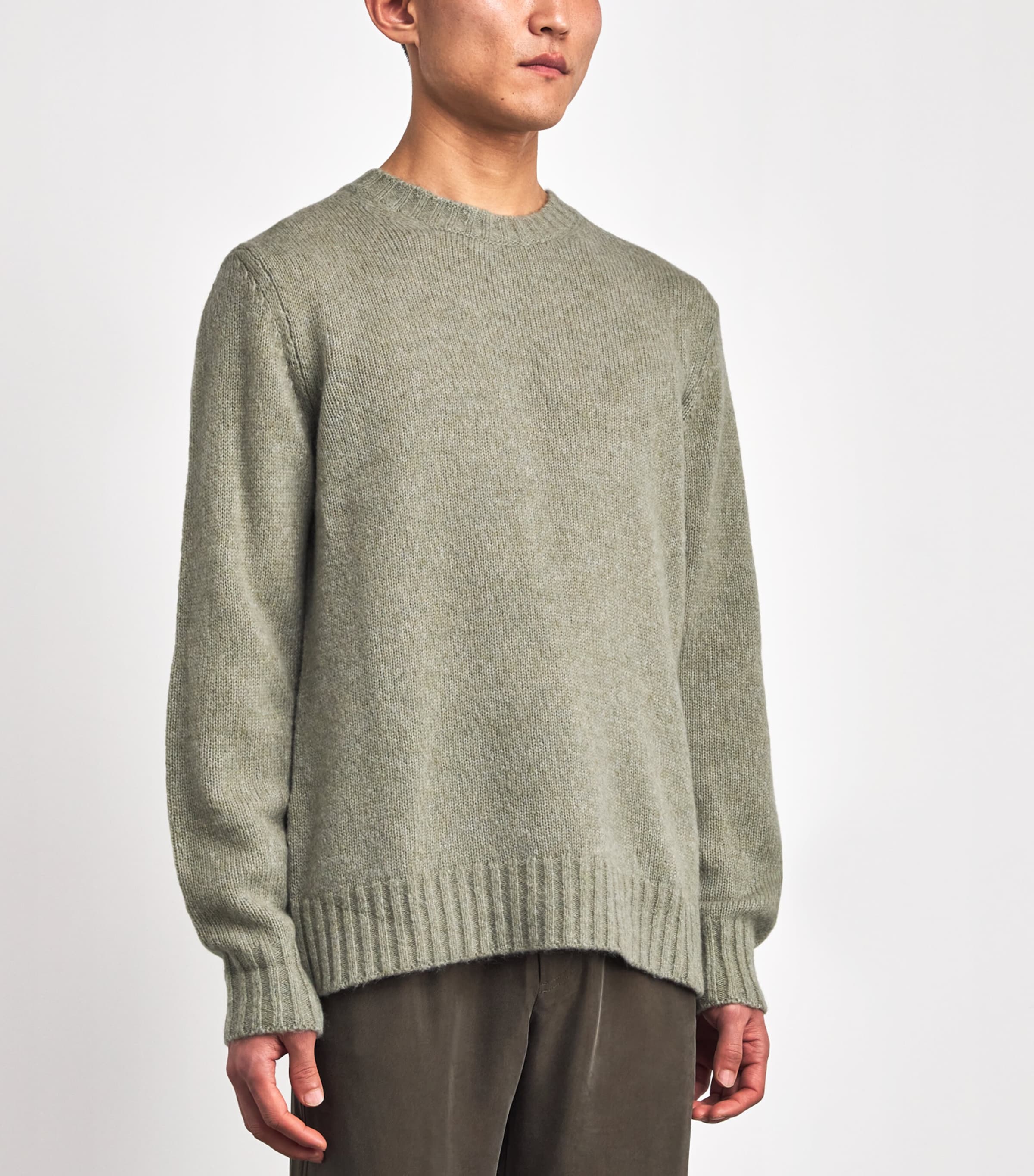 NN07 Green Merino Wool-Blend Lee Sweater | Harrods SG