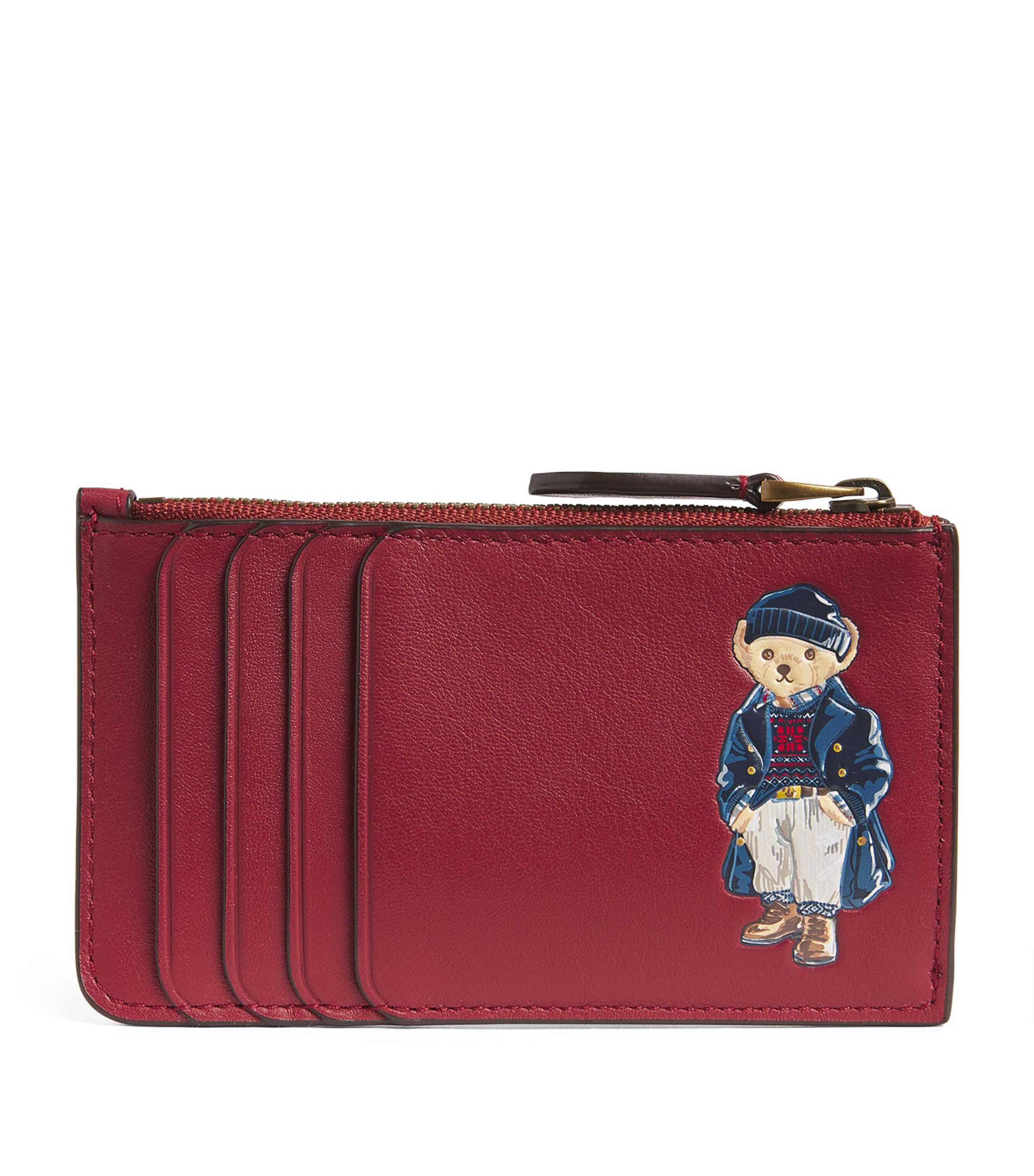 Polo Ralph Lauren Leather Polo Bear Card Holder | Harrods SG