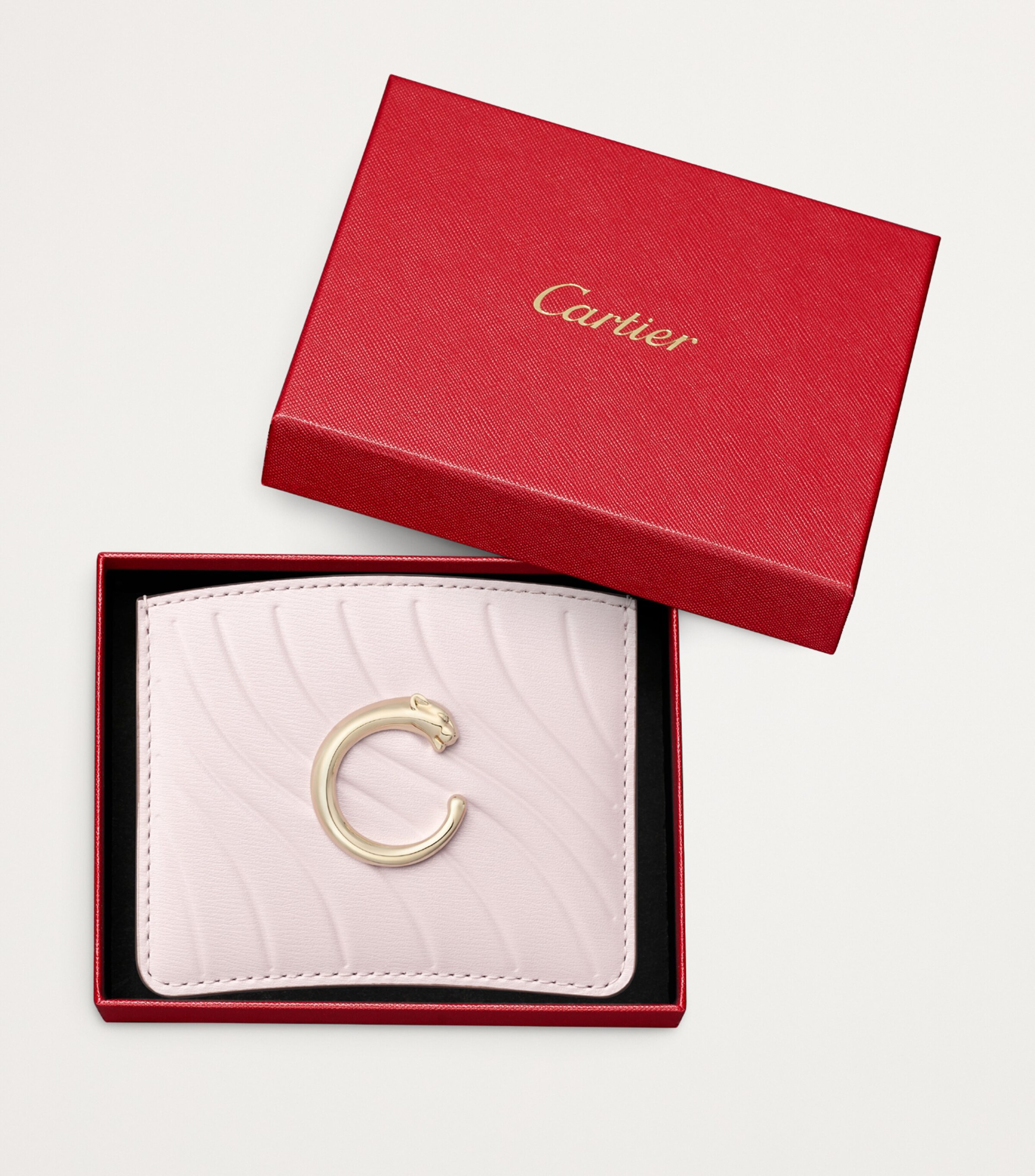 Cartier Pink Panthère de Cartier Simple Card Holder | Harrods UK