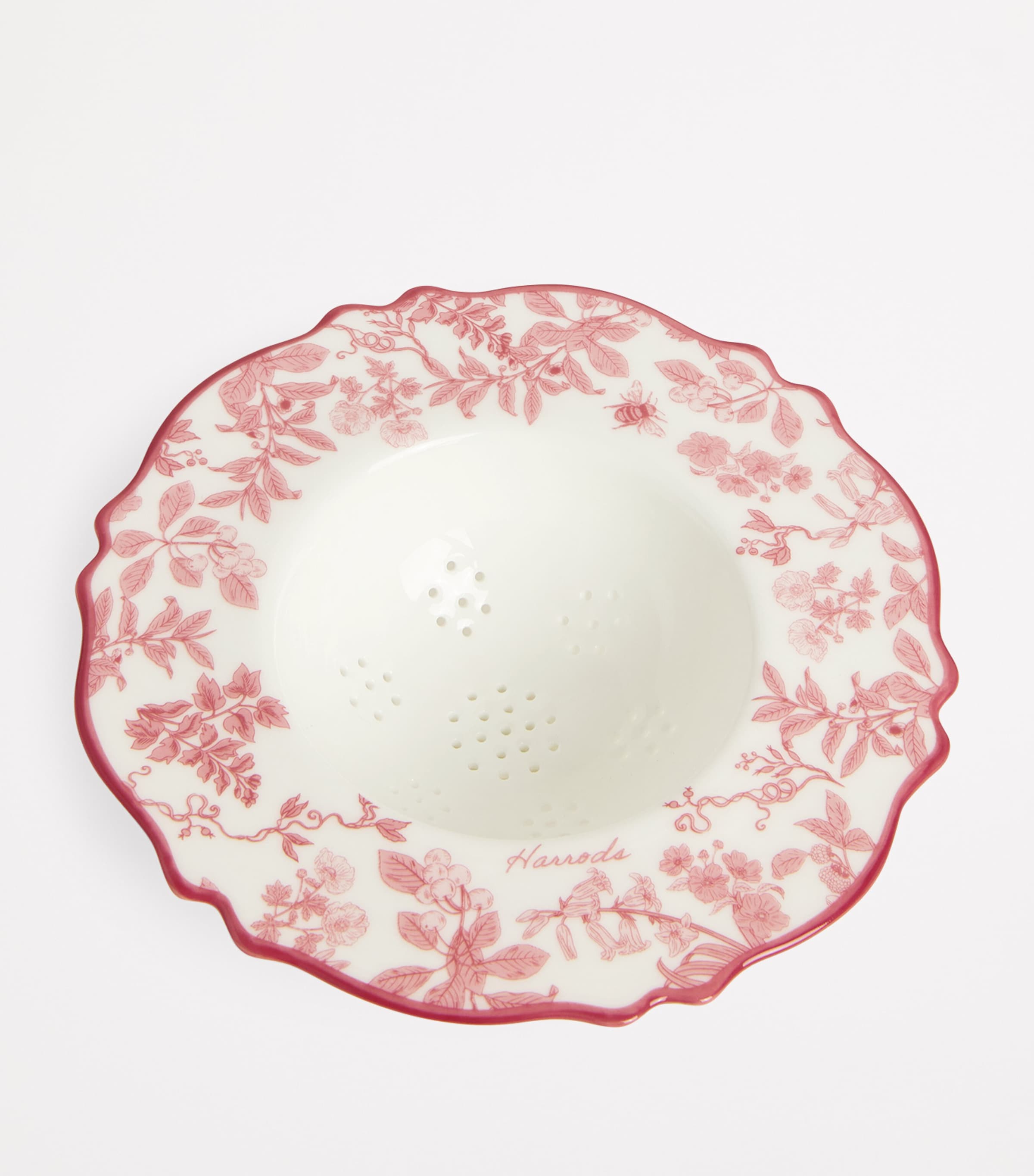 Harrods Bone China Toile Tea Strainer | Harrods UK