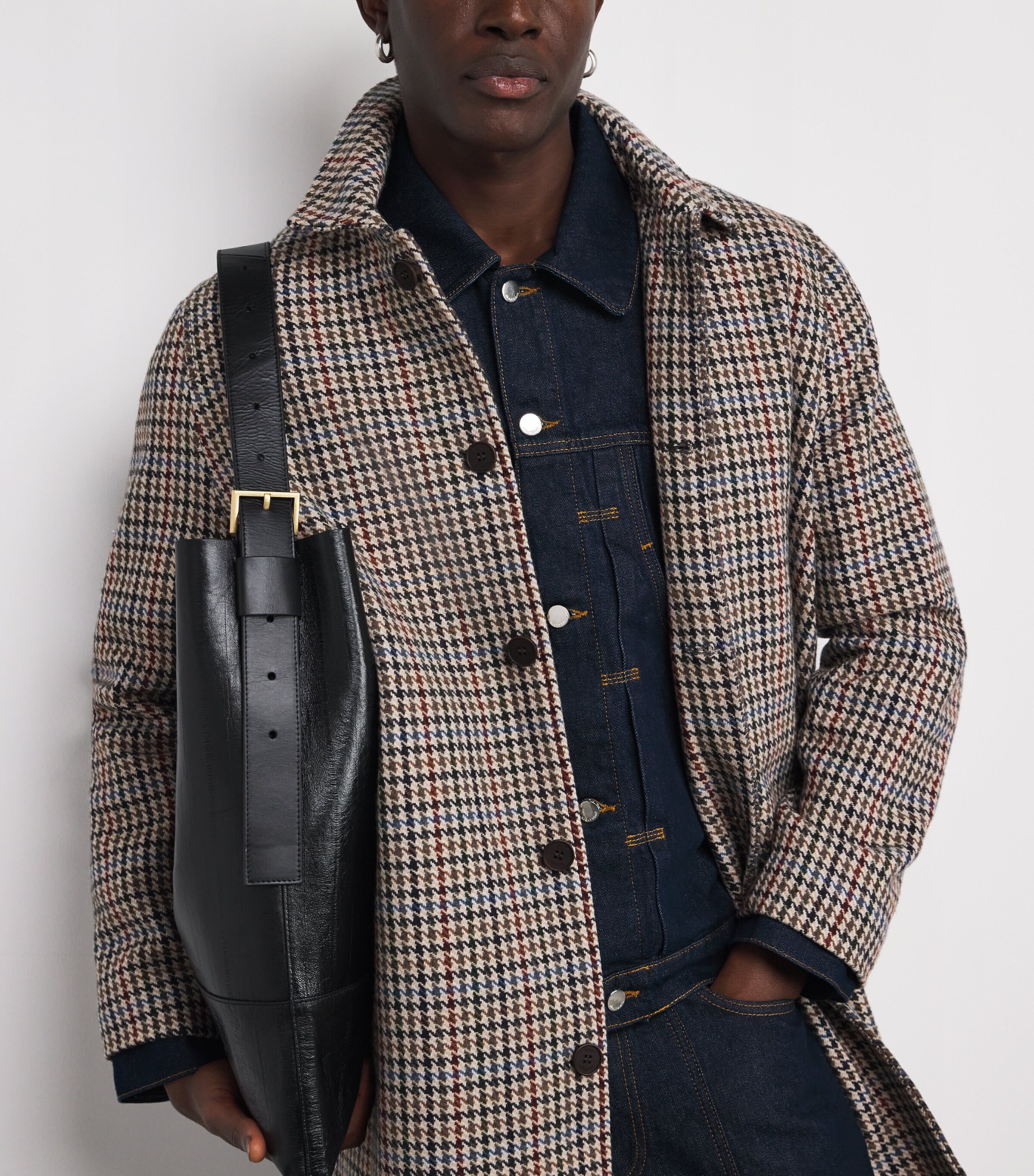 Wax London Multi Houndstooth Overcoat | Harrods HK