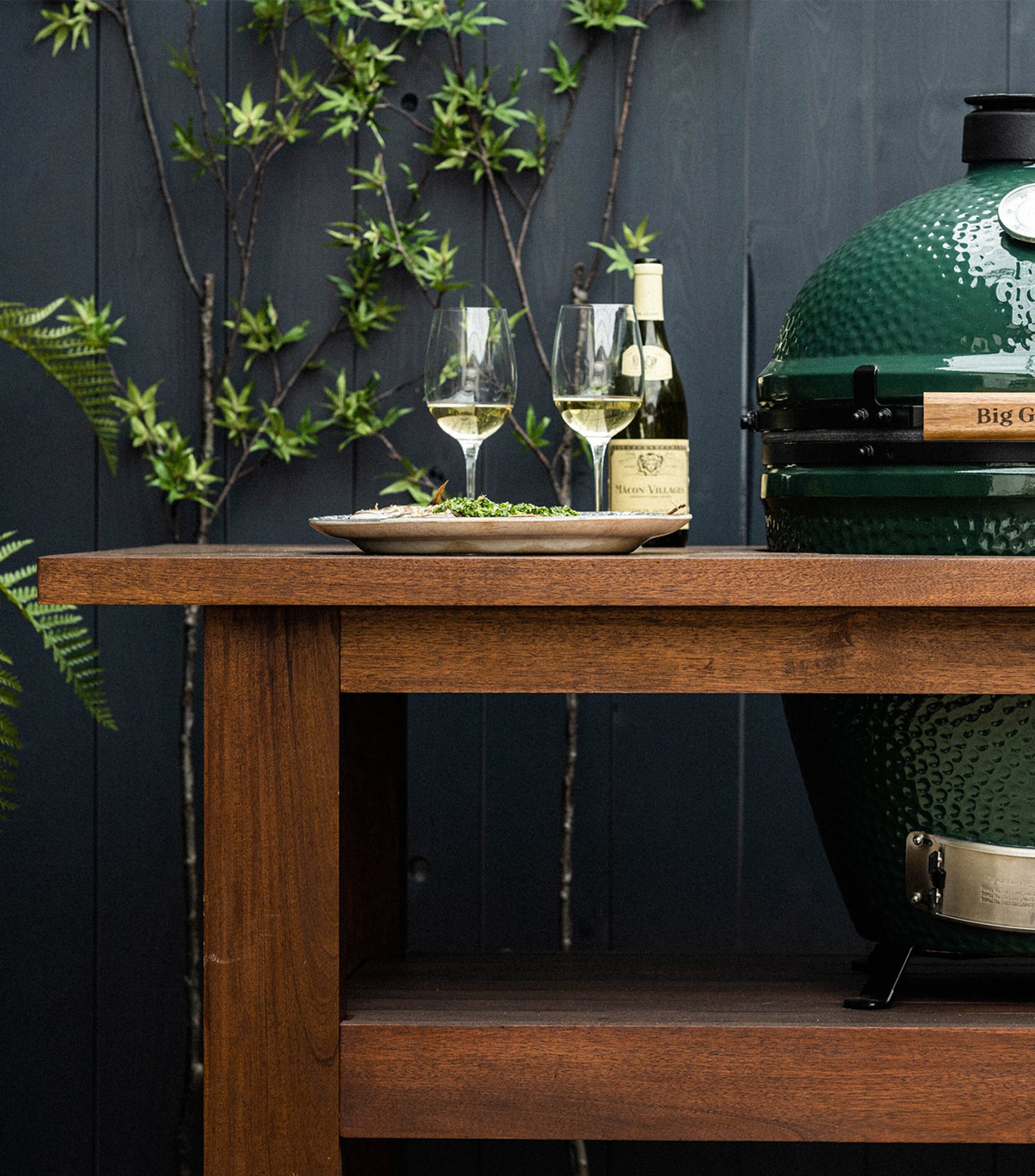 Big Green Egg Mahogany Egg Table Nest | Harrods US