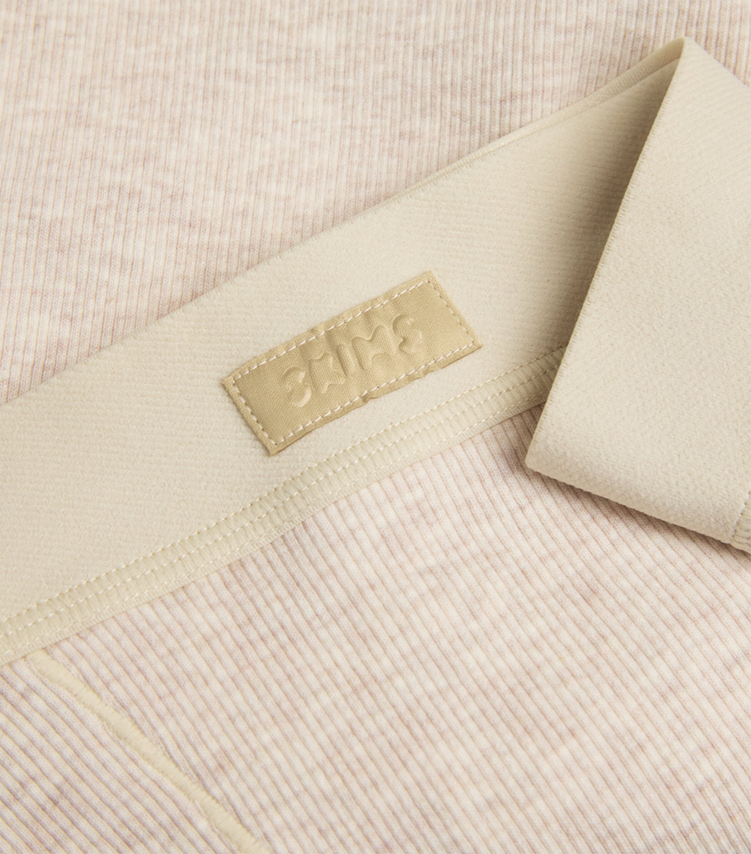 Skims Cotton-Blend Ribbed Boxer Shorts | Harrods US