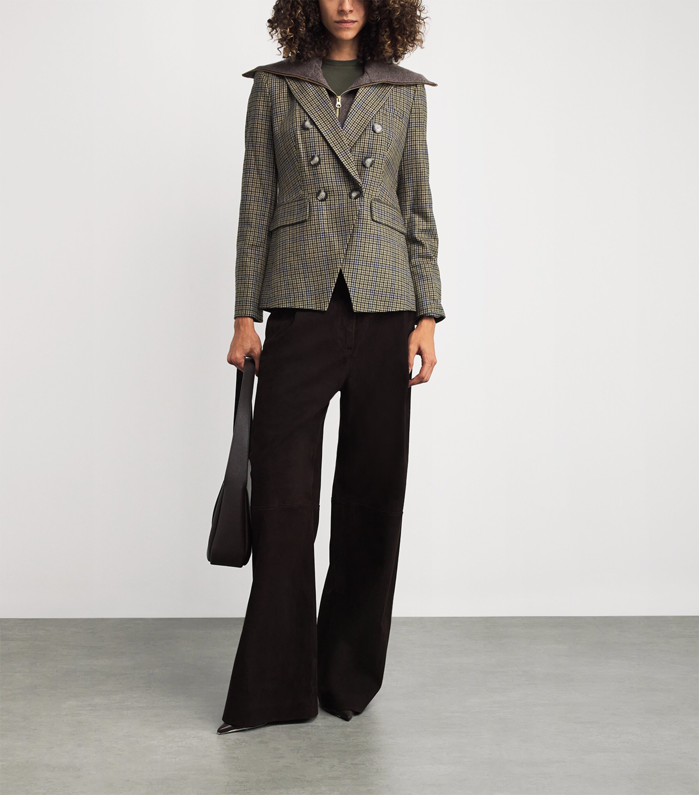 Veronica Beard Brown Wool-Cashmere Dickey | Harrods AU