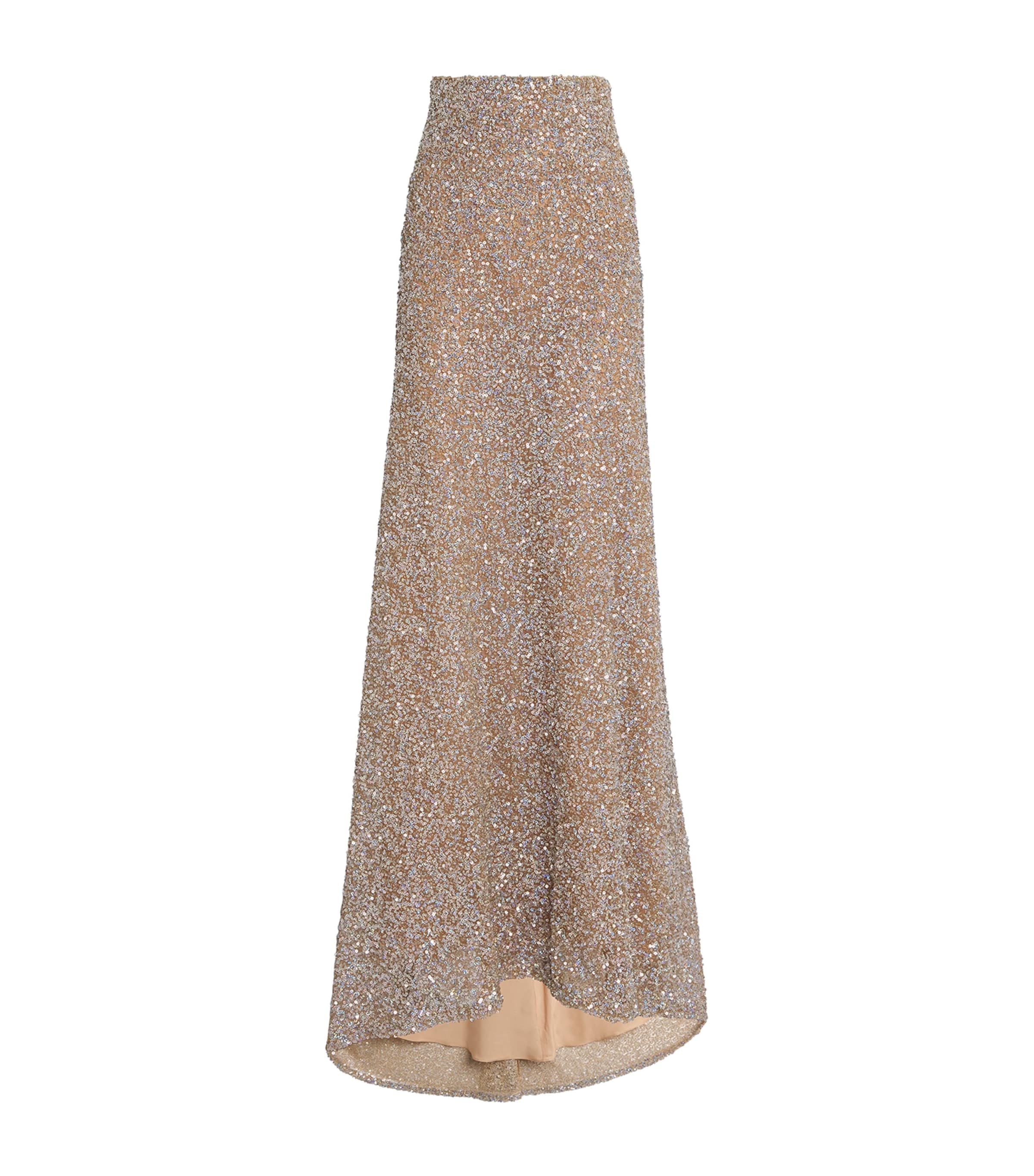 Costarellos Multi Sequinned Ella Maxi Skirt | Harrods US