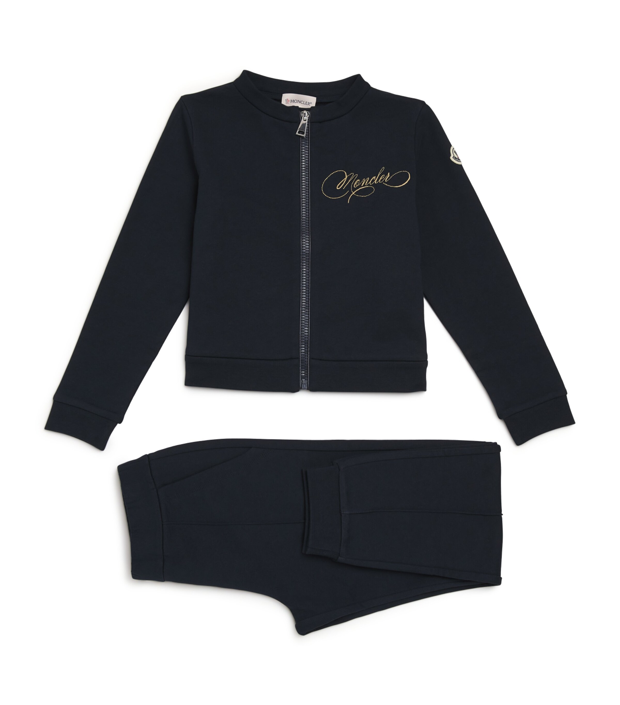 Moncler Enfant Logo Zip-Up Sweatshirt and Sweatpants Set (12 Moncler Enfant Logo Zip-Up Sweatshirt and Sweatpants Set (12