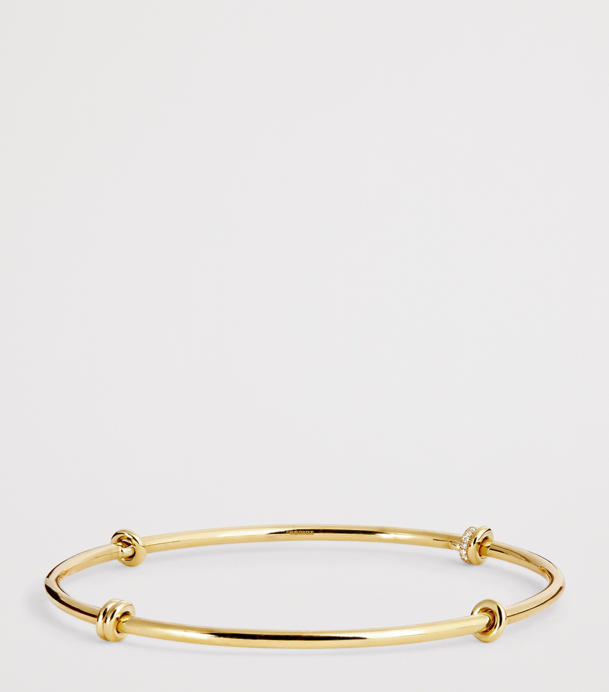 Spinelli Kilcollin Gold Yellow Gold and Diamond Arc Kini Bangle | Harrods US