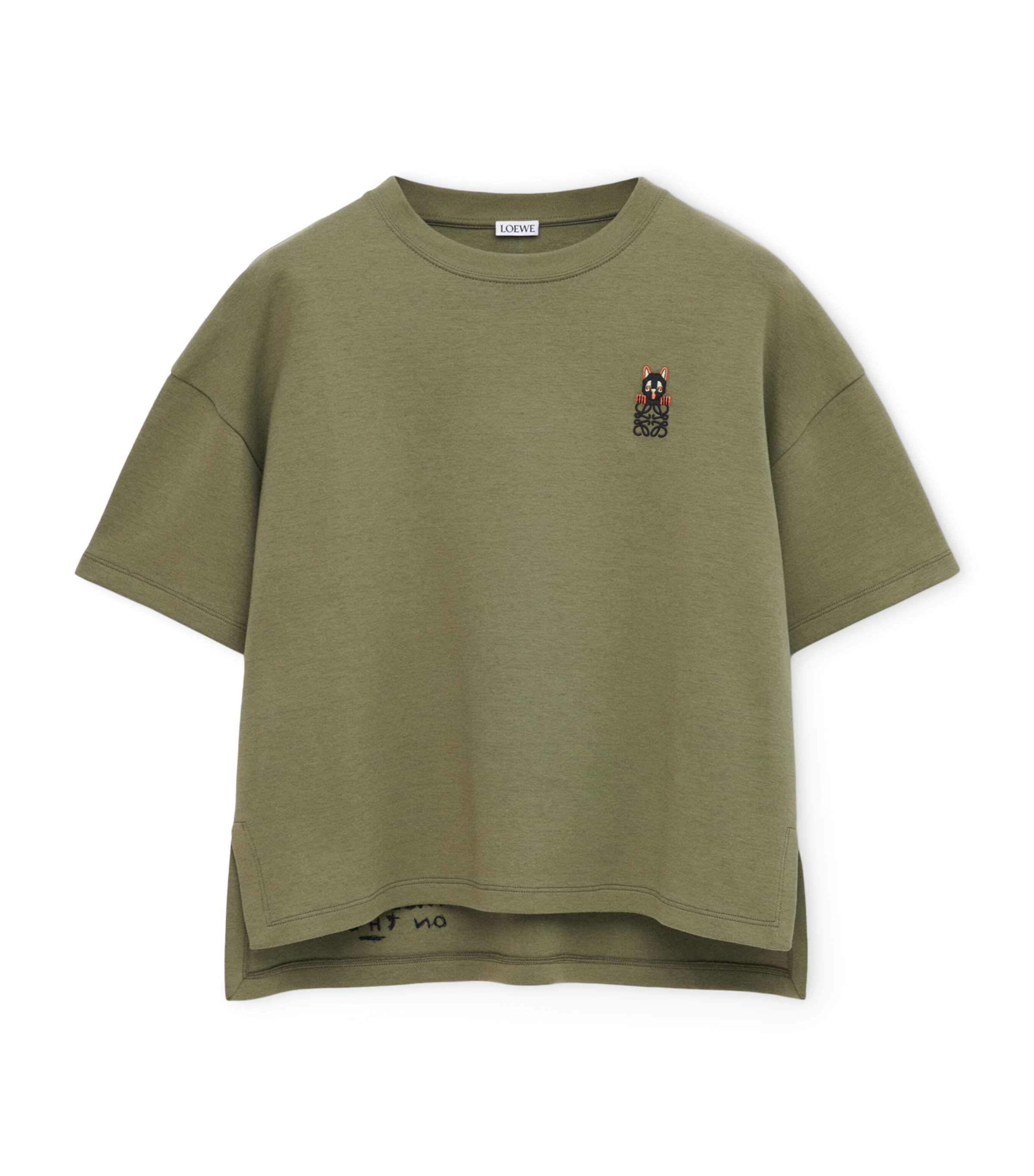 LOEWE Green x Louis Wain Cotton-Blend Anagram T-Shirt | Harrods AU