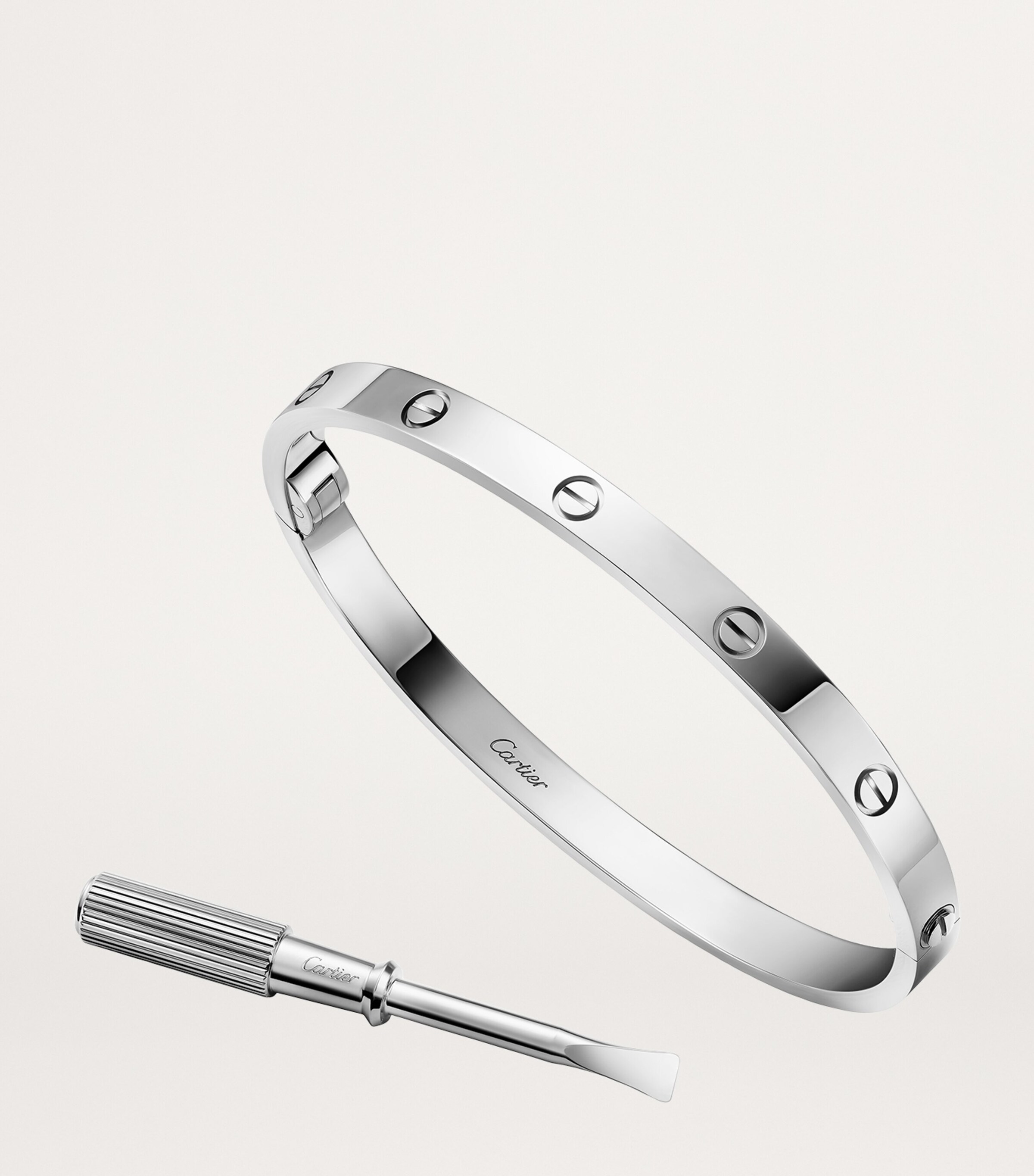 Thin white gold bracelet store