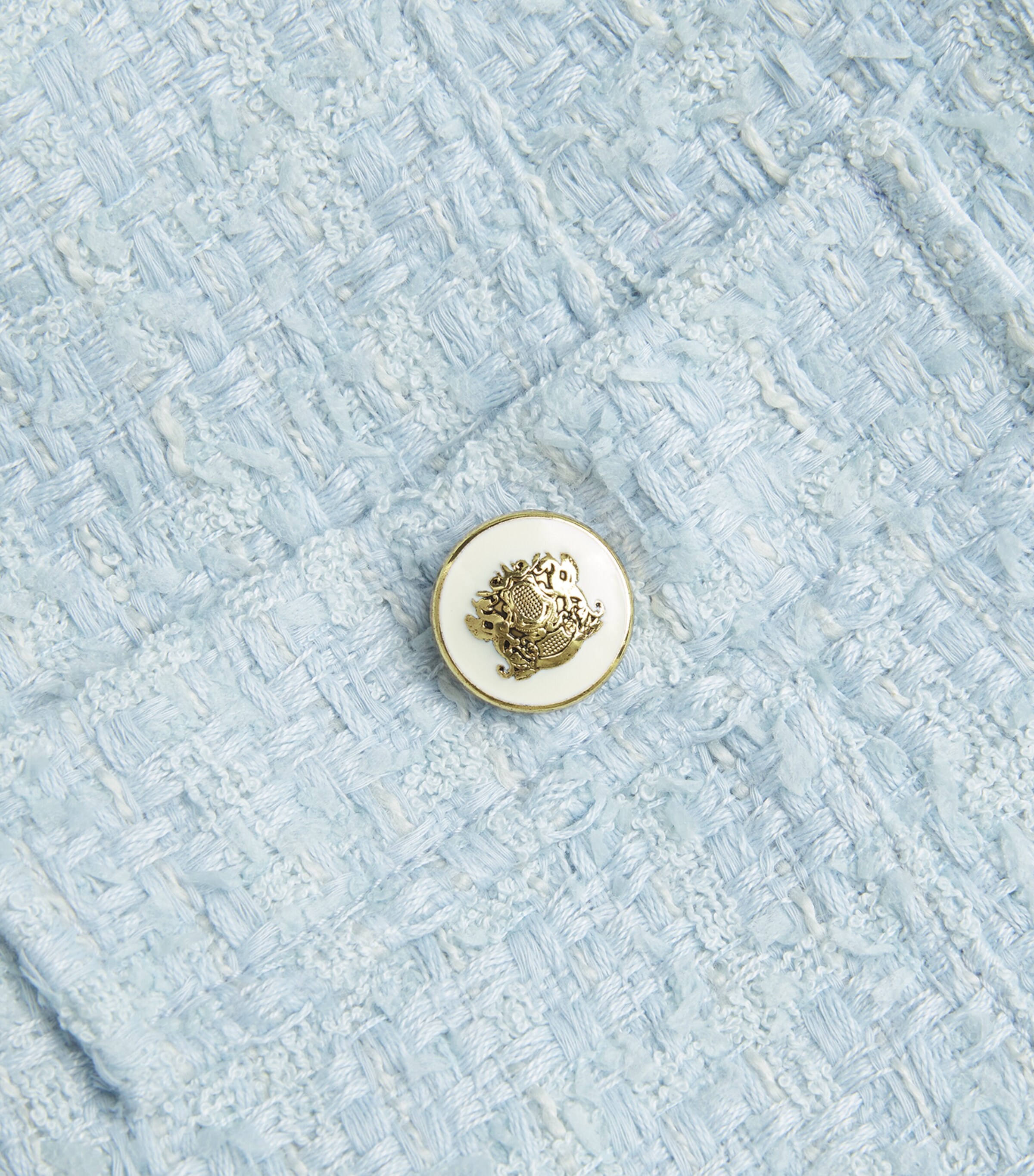 Sandro Paris Blue Tweed Mini Dress | Harrods US