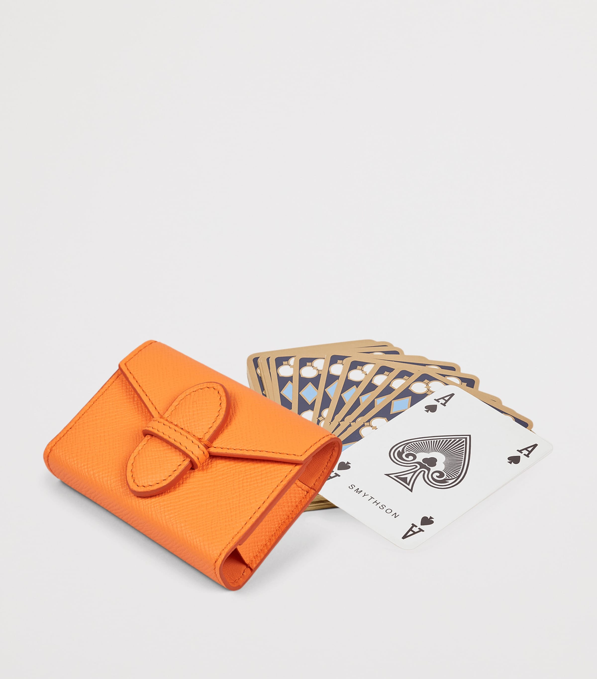 Smythson Calfskin Panama Playing Cards and Case Set | Harrods CA
