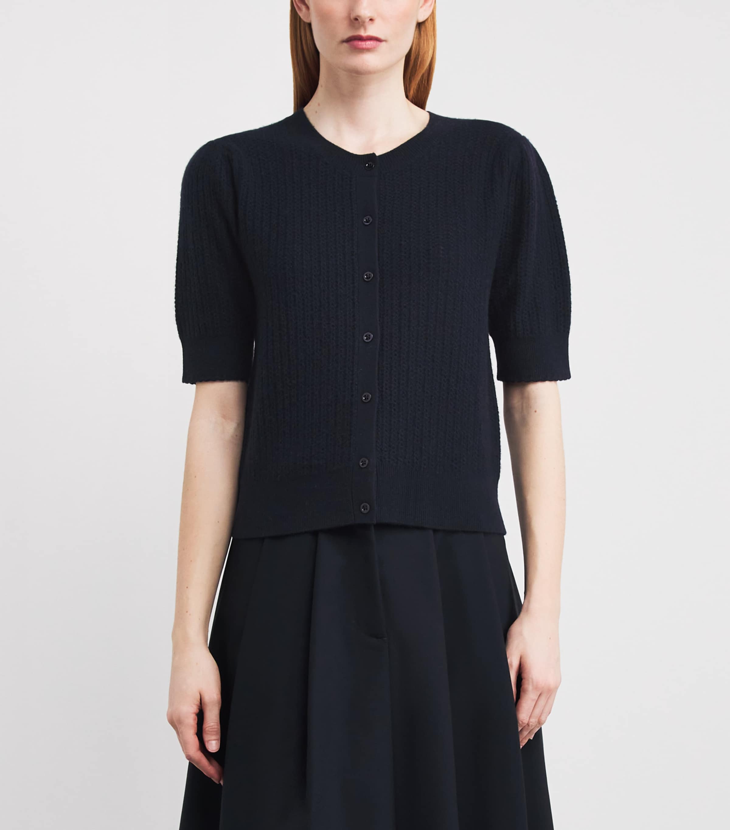 FRAME Blue The Ladder Pointelle Cardigan | Harrods US