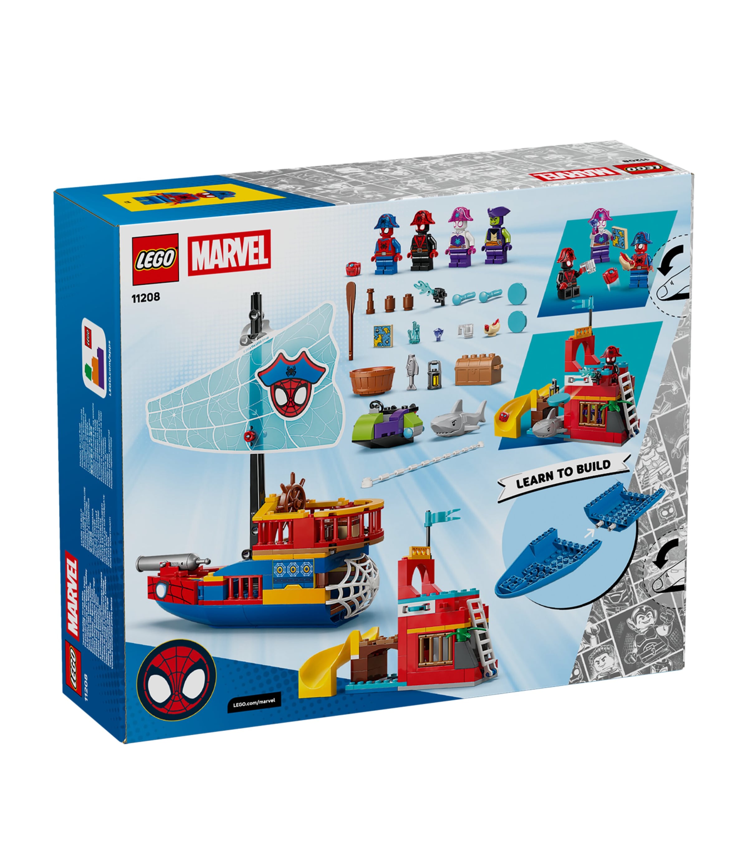Lego LEGO Marvel Team Spidey Pirate Ship Toy 11208 | Harrods HK