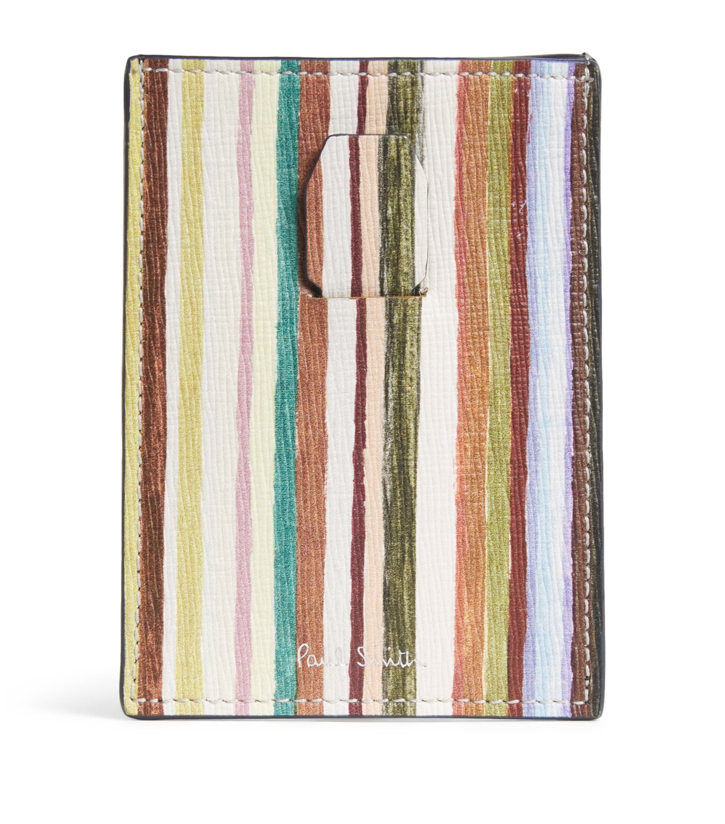 Paul Smith Multi Leather Painted Stripe Card Holder | Harrods AU