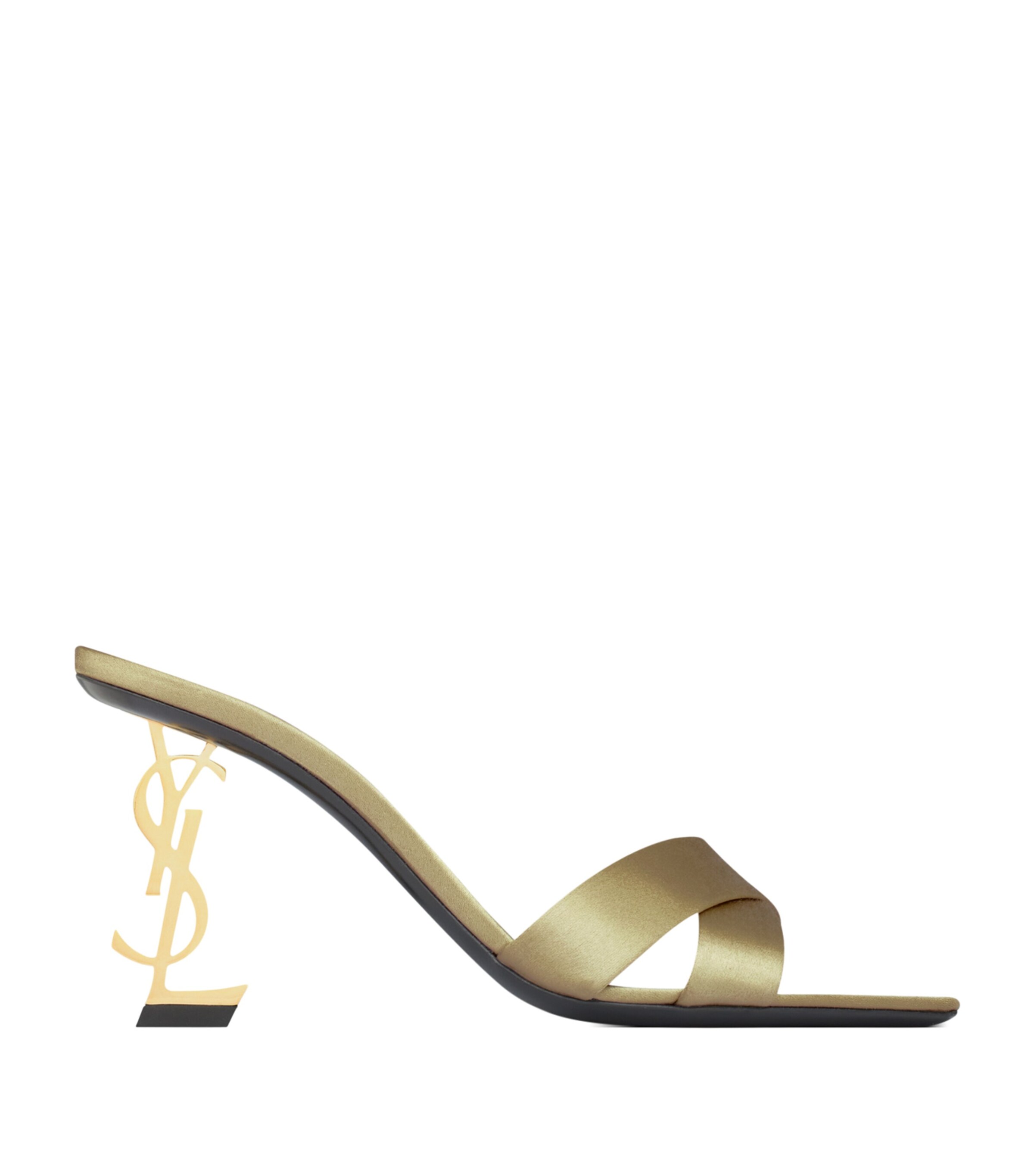 Saint Laurent Beige Satin Opyum Mules 85 | Harrods US