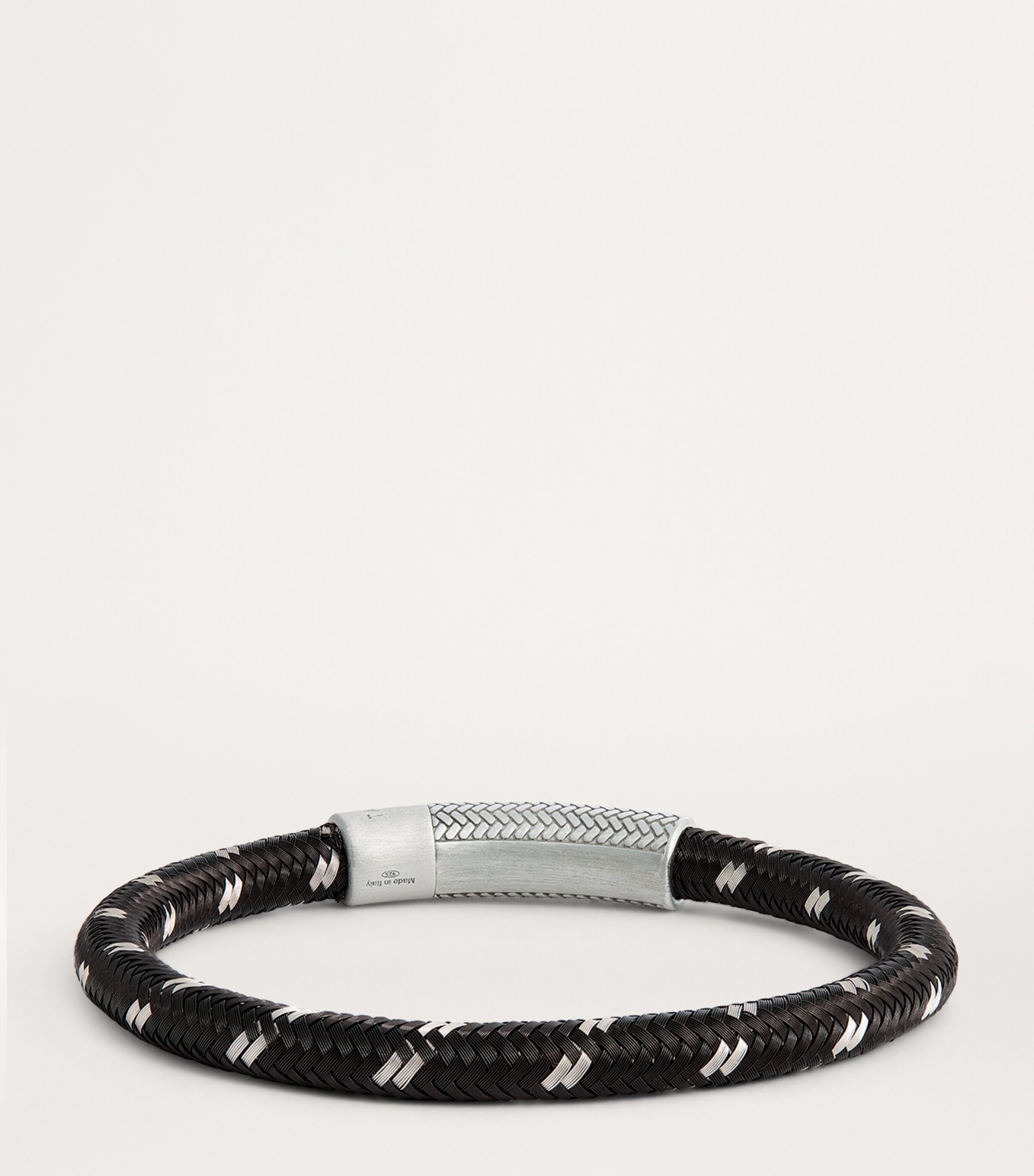 Tateossian Silver-Plated Ruthenium Charles Click Chalif Bracelet ...