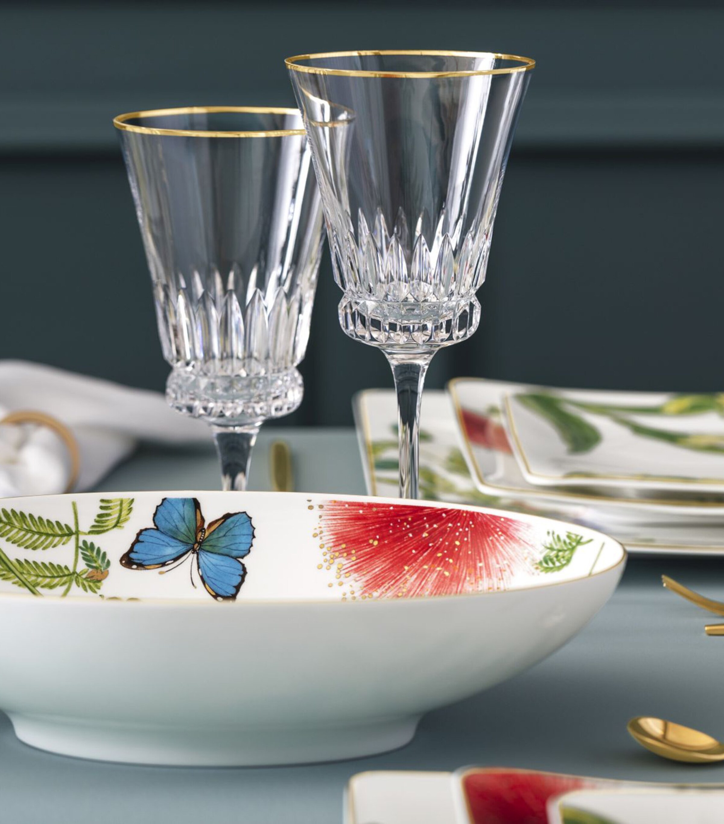 Villeroy & Boch Set of 2 Grand Royal Gold Water Goblets (390ml ...