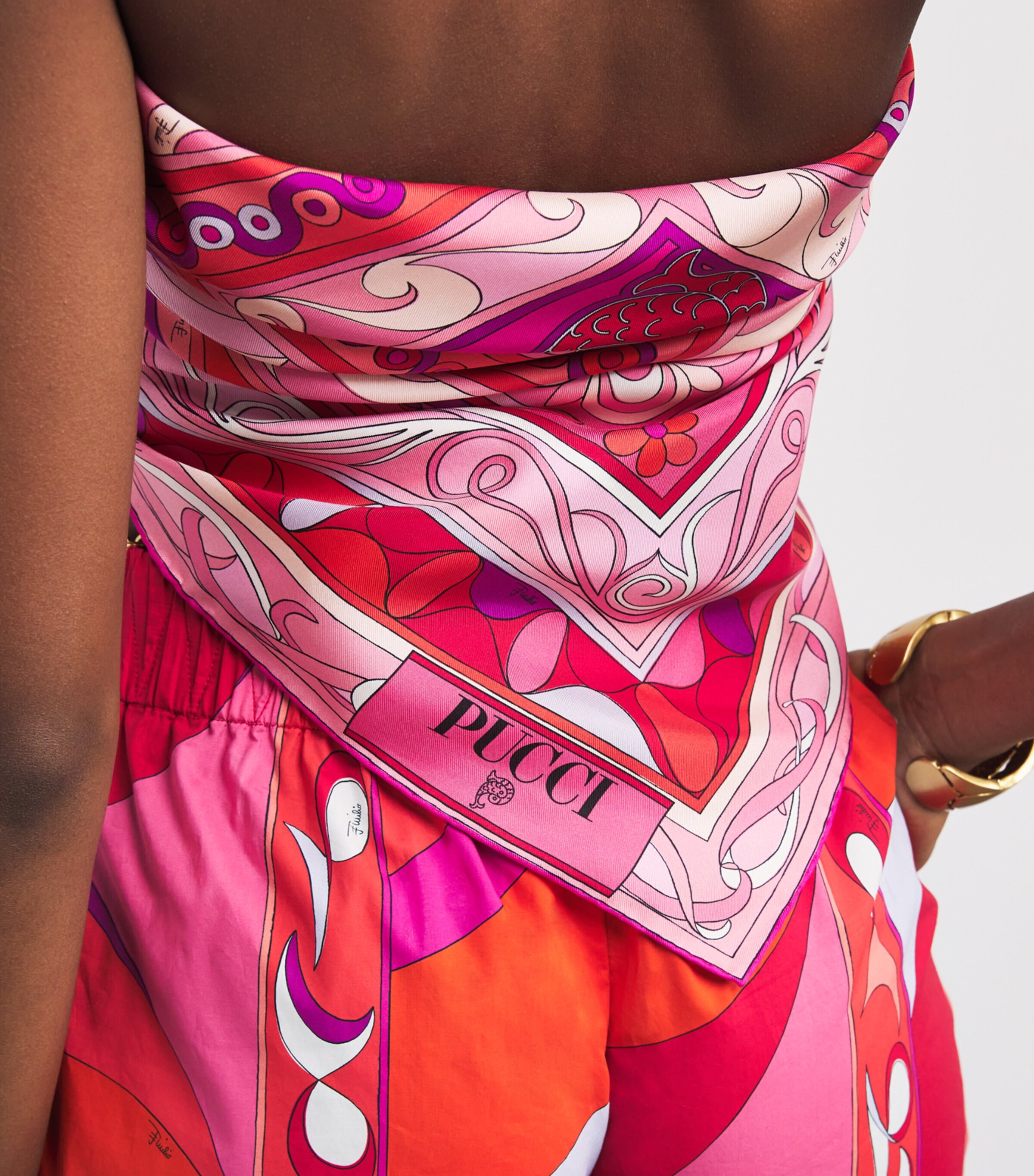 PUCCI Multi Silk Twill Scarf | Harrods HK