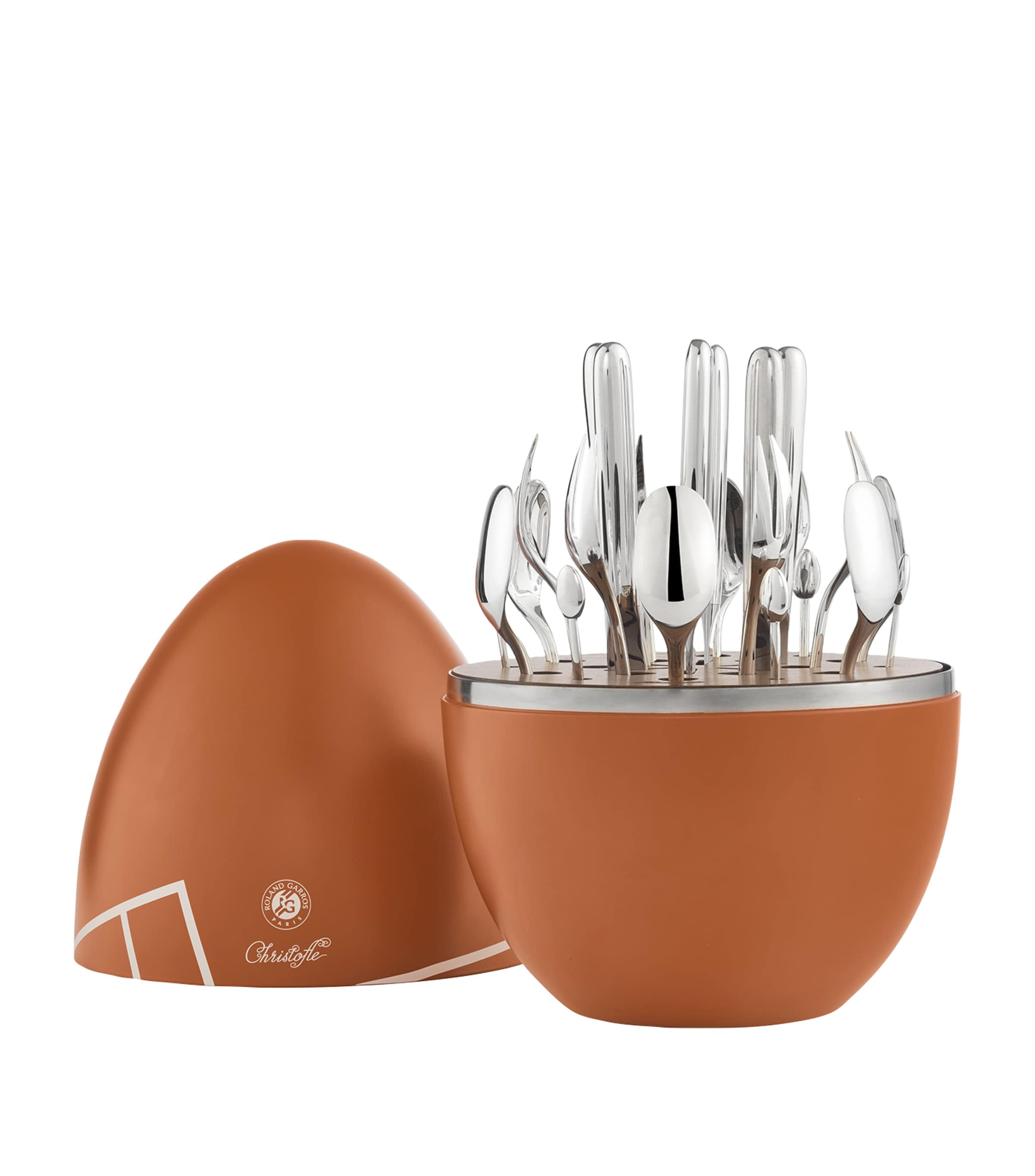 Christofle x Roland-Garros Mood Aperitive 24-Piece Canteen | Harrods US