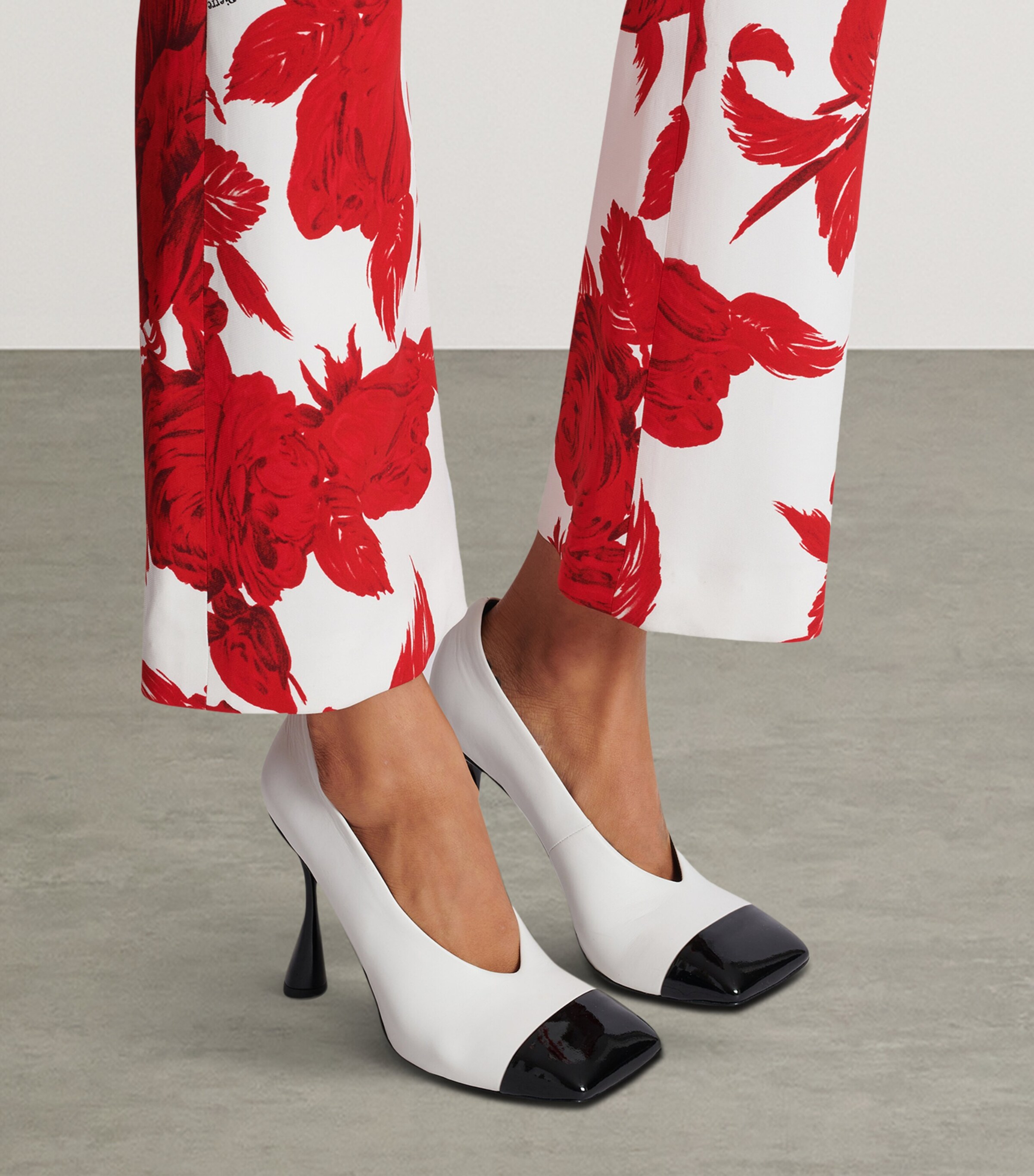 Balmain Patent Leather Two-Tone Eden Pumps 95 | Harrods HK