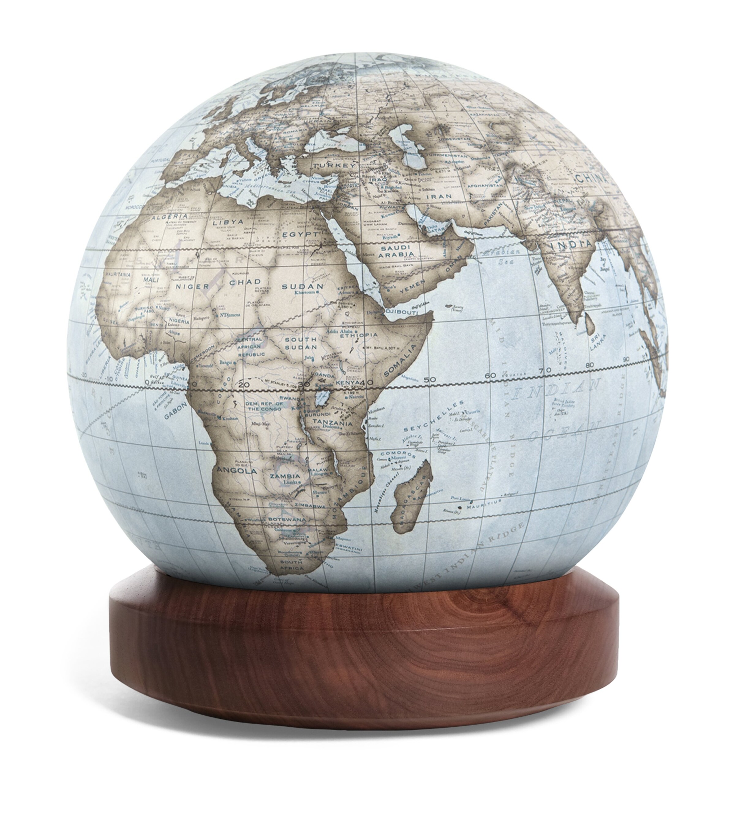 Bellerby Blue The Walnut Albion Desk Globe (22cm) | Harrods UK