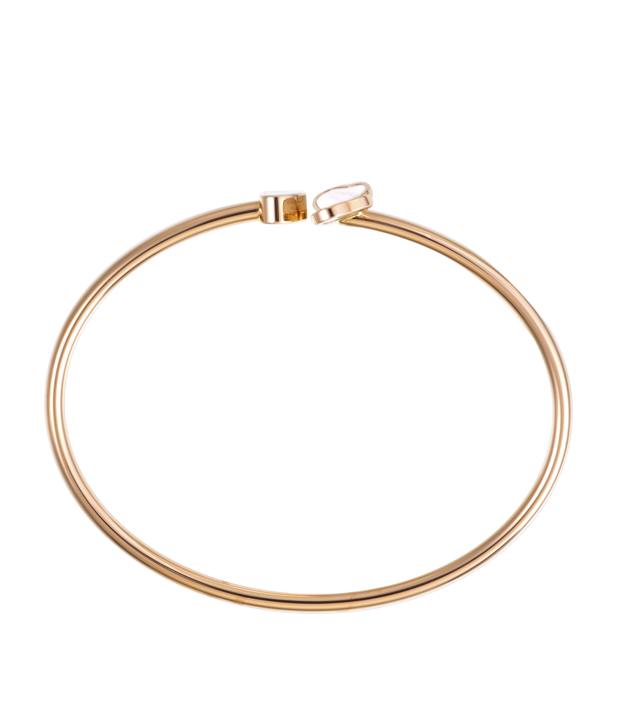Chopard Rose Gold and Diamond Happy Hearts Bangle | Harrods UK