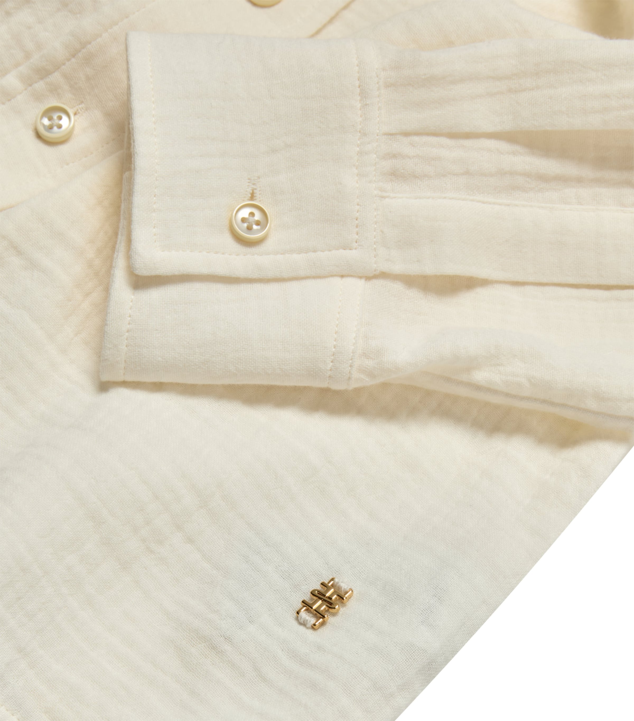 ÉTERNE Ivory Cotton Constance Shirt | Harrods US