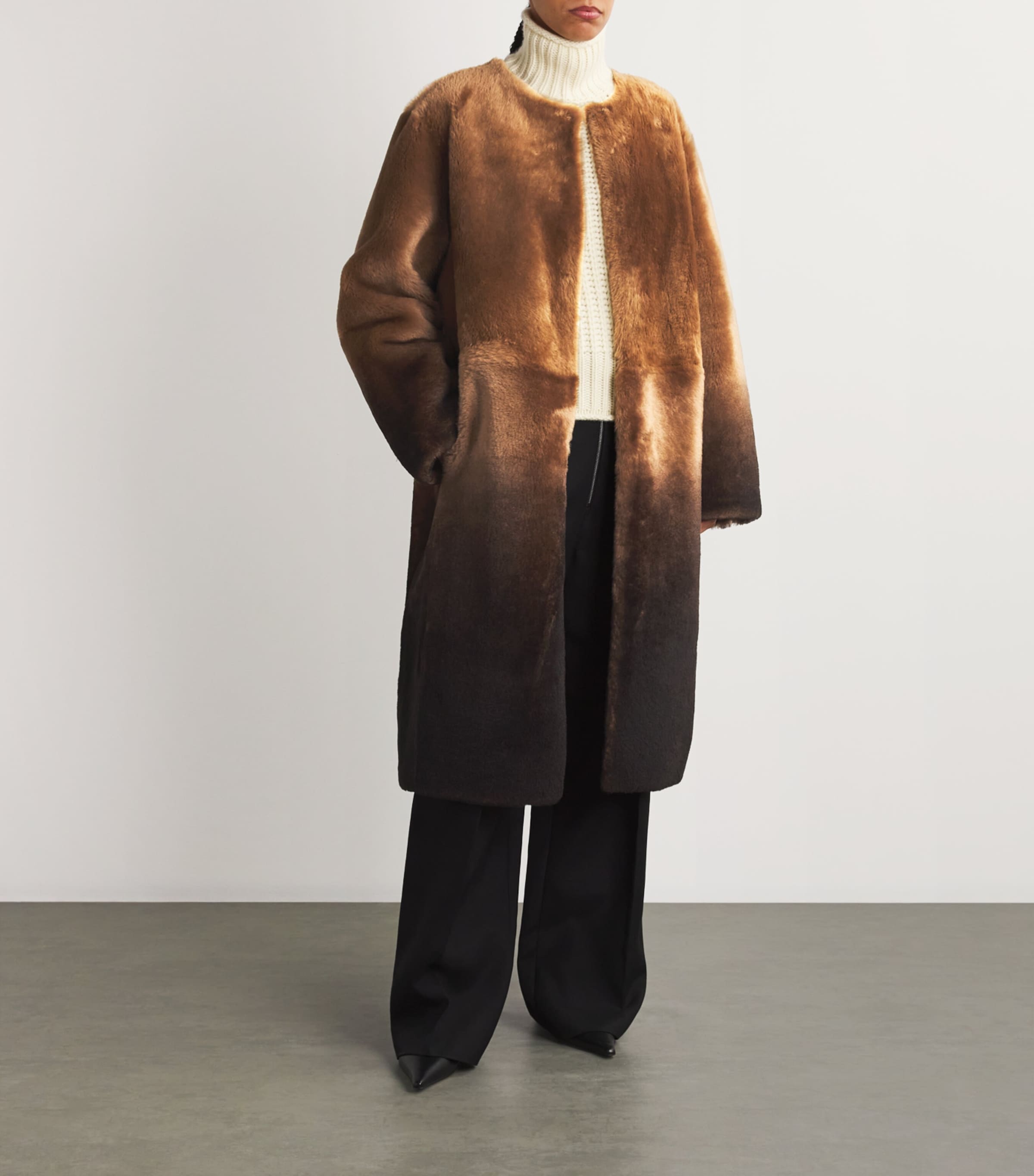 Shoreditch Ski Club Shearling Iris Brae Coat | Harrods US