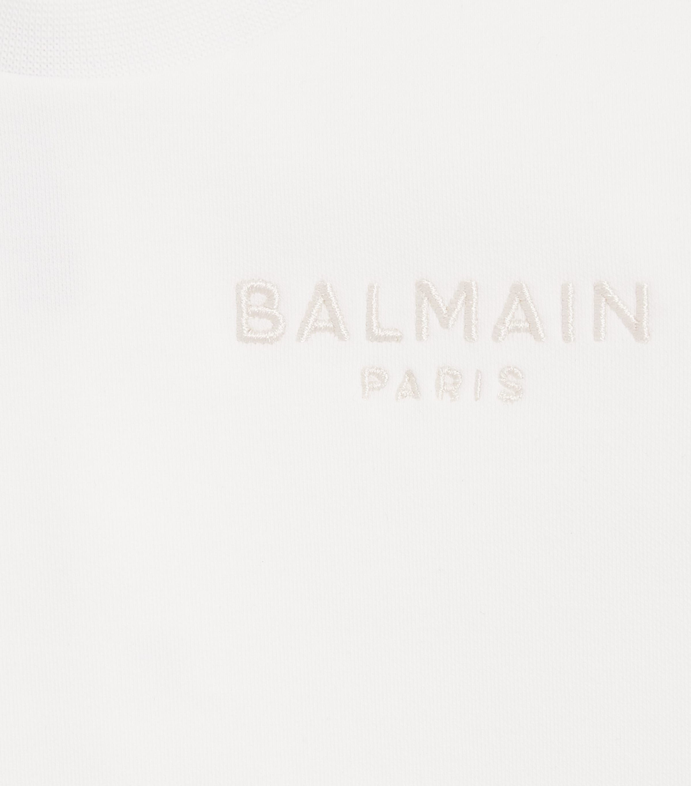 Balmain Kids White Cotton Logo All-In-One and Hat Set (3-12 Months ...