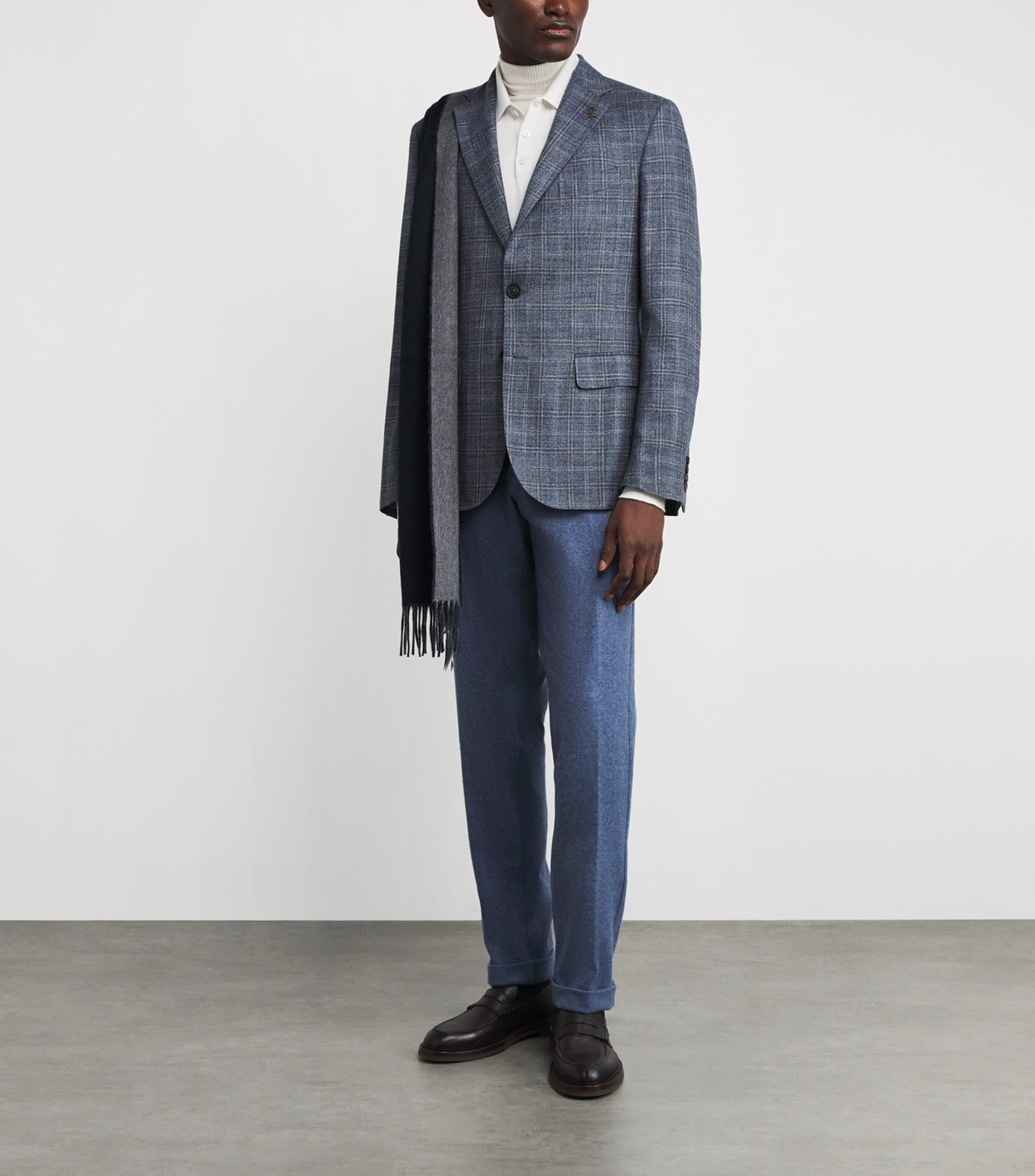 Pal Zileri Blue Wool-Blend Blazer | Harrods US