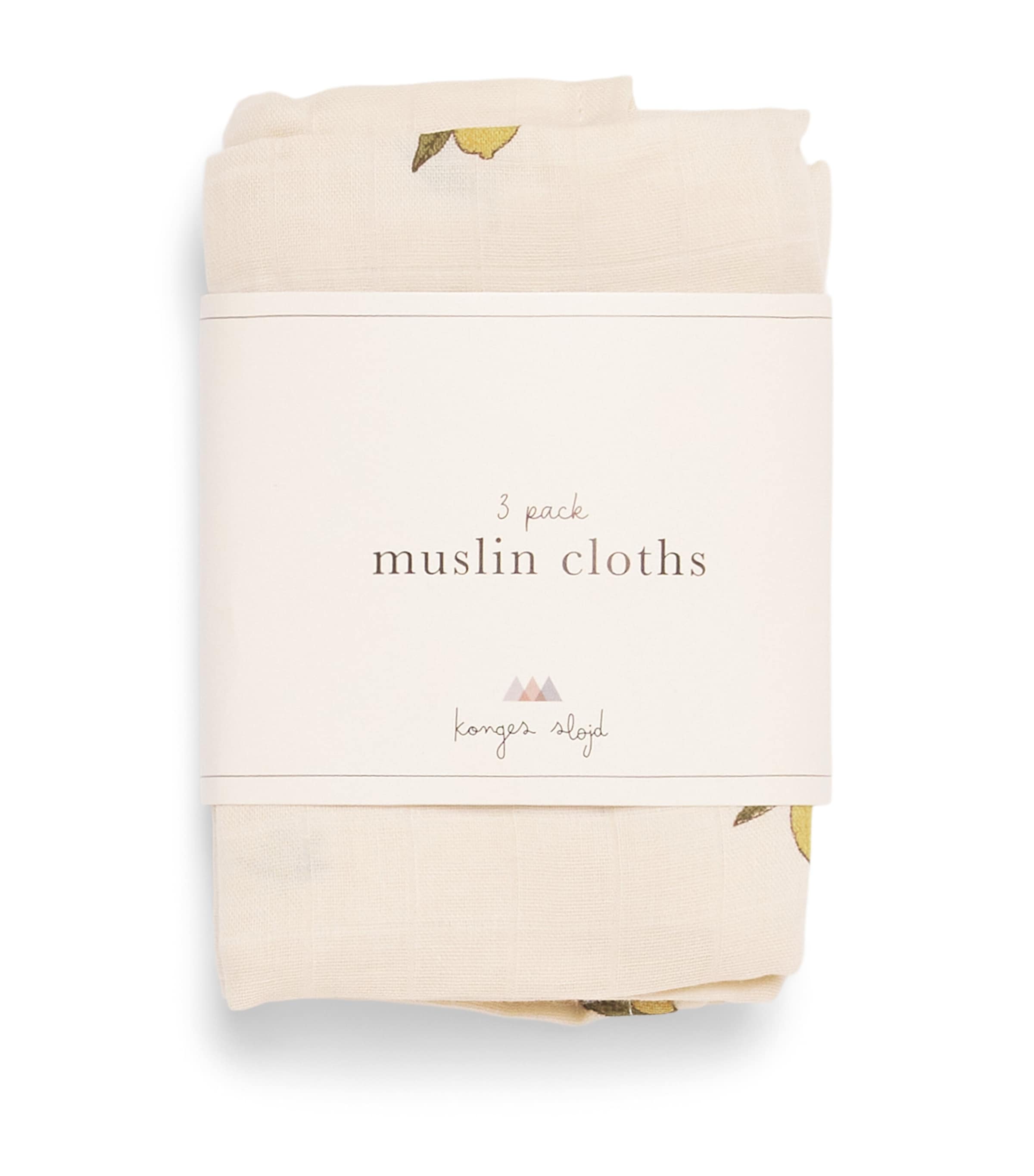 KONGES SLOJD Lemon Muslin Cloths (Pack of 3) | Harrods US