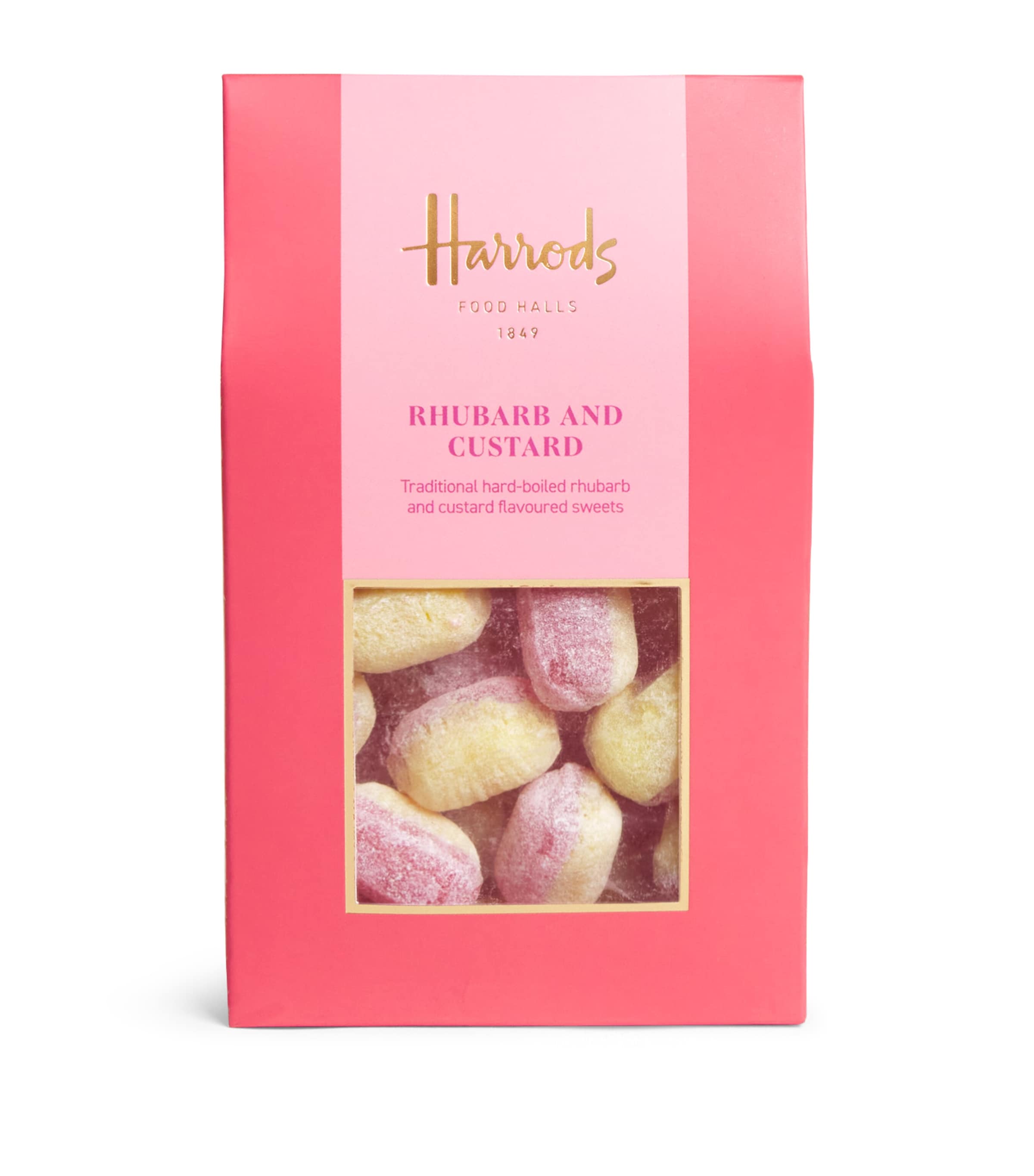 Harrods Rhubarb and Custard Hard-Boiled Sweets (160g) | Harrods CA