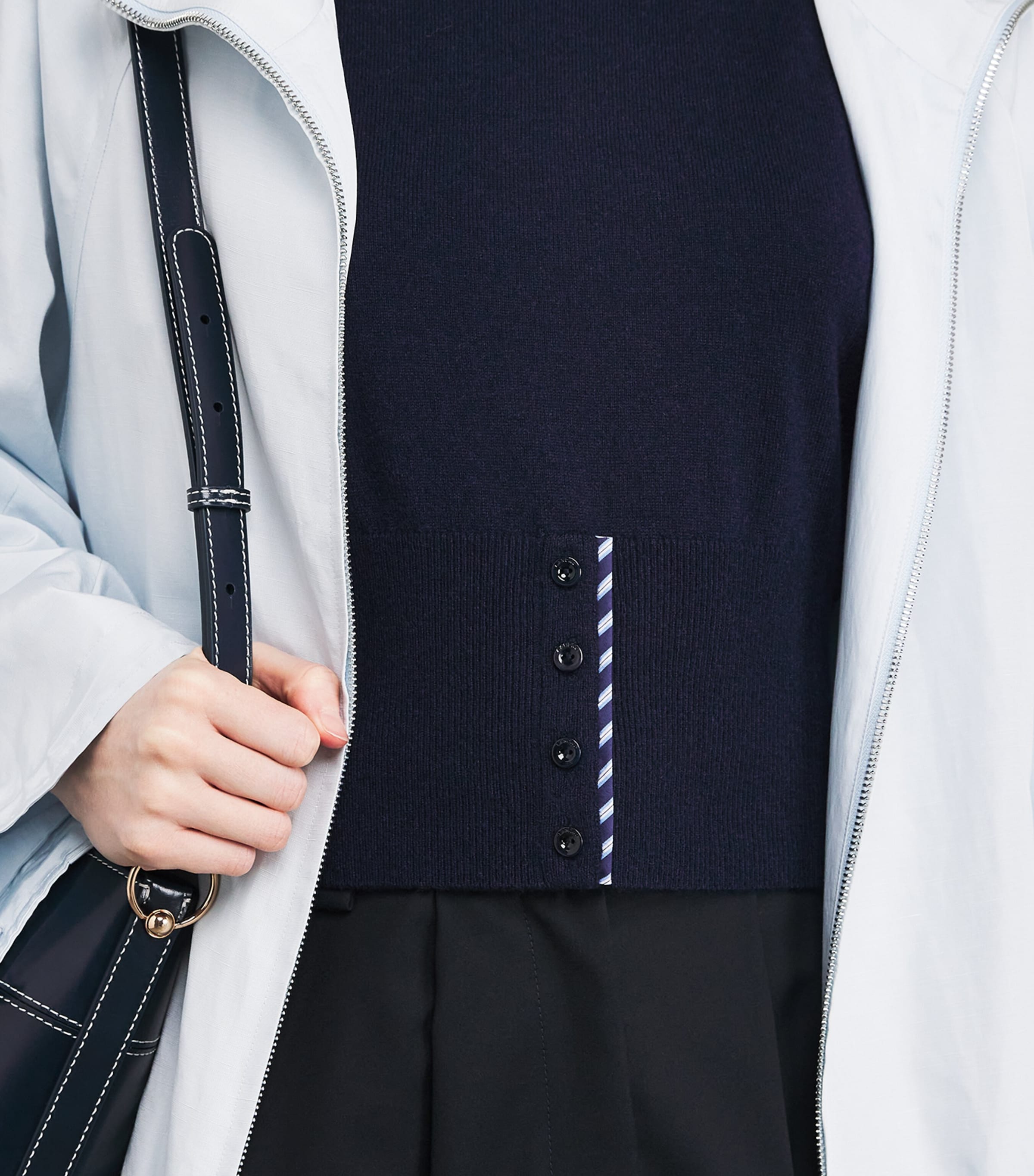 Sandro Paris Blue Wool-Cashmere Tank Top | Harrods UK