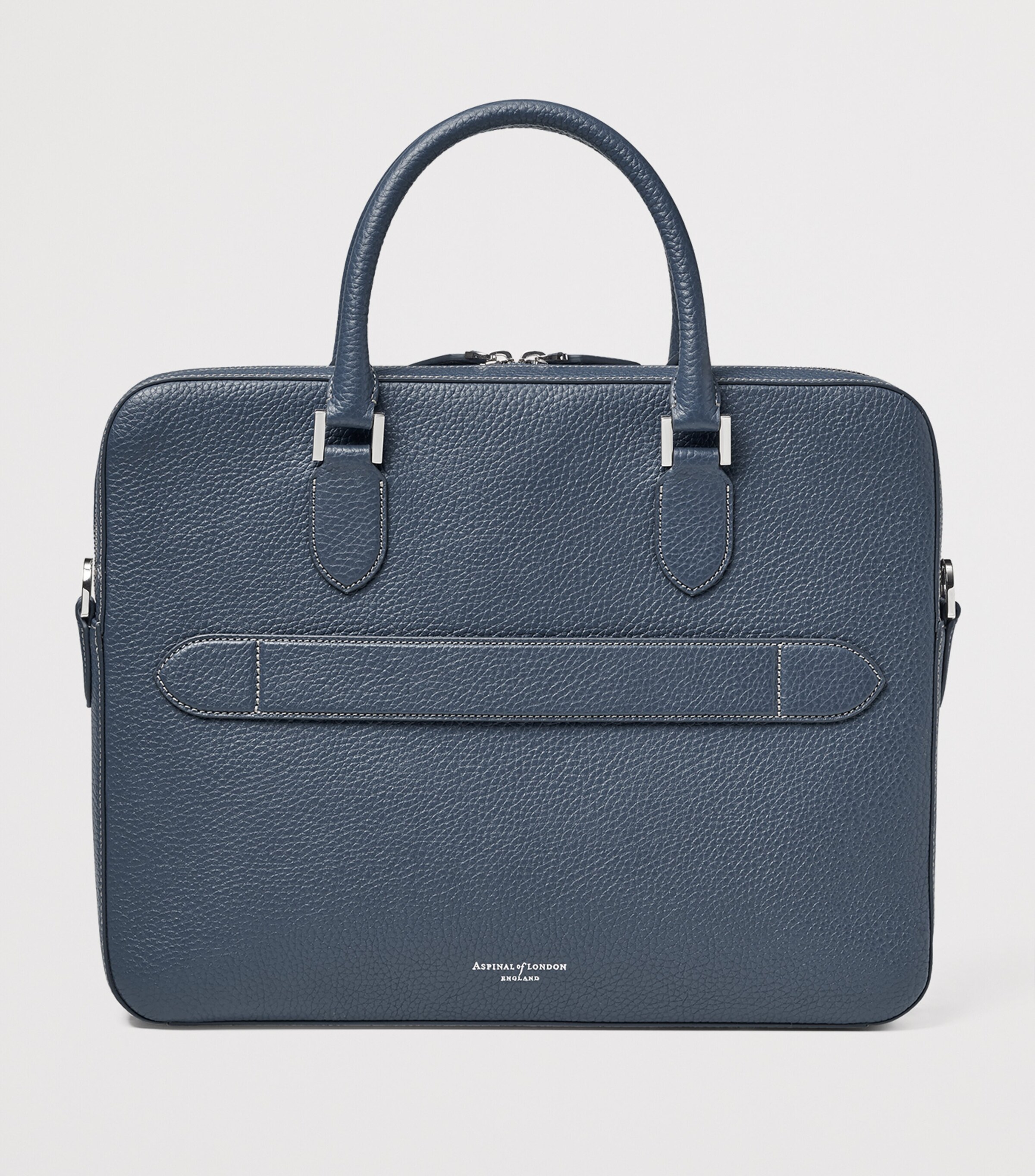 Aspinal Of London Blue Leather Union Jack Briefcase | Harrods HK