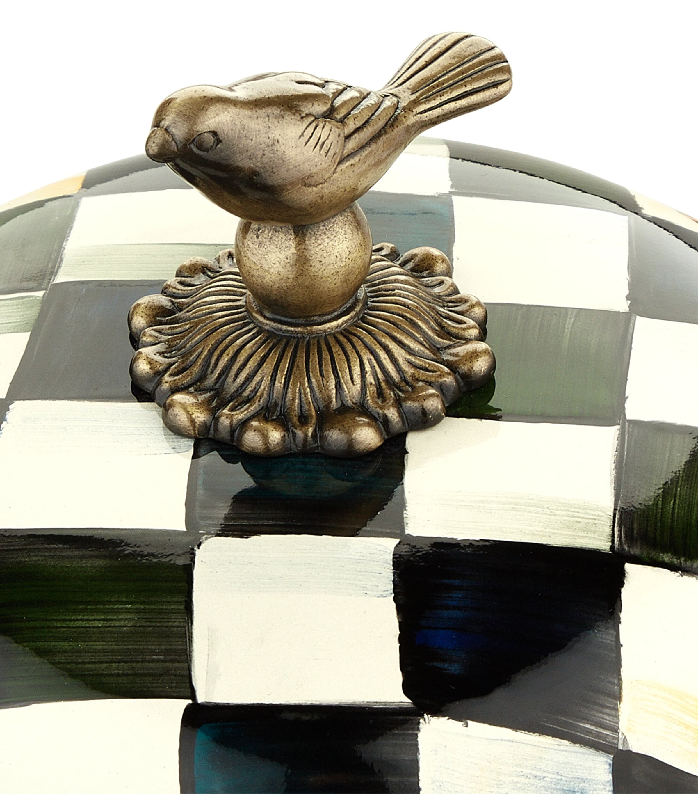 MacKenzie-Childs Courtly Check Saucepan (20.5cm) | Harrods UK