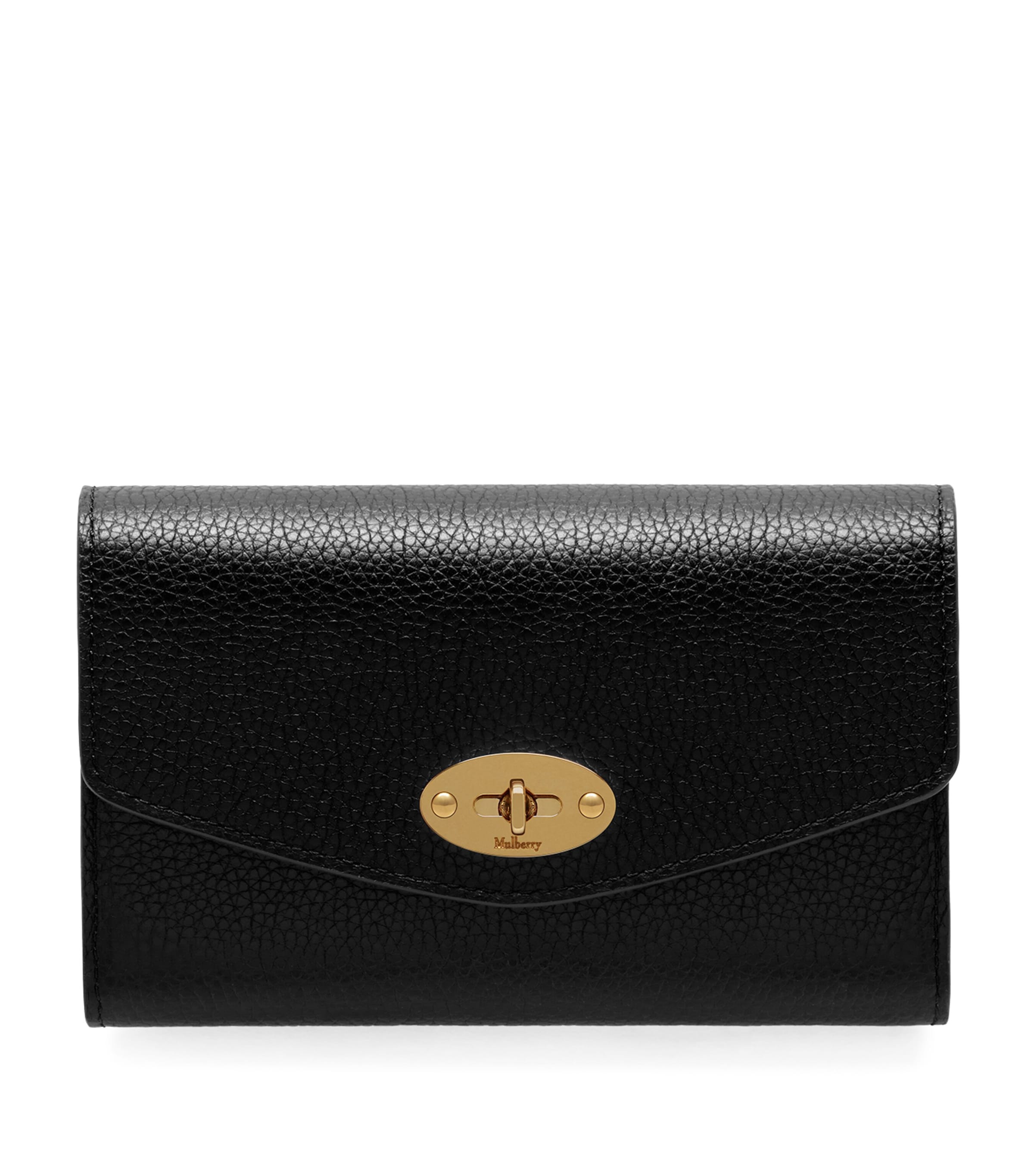 Mulberry Black Medium Leather Darley Wallet | Harrods UK