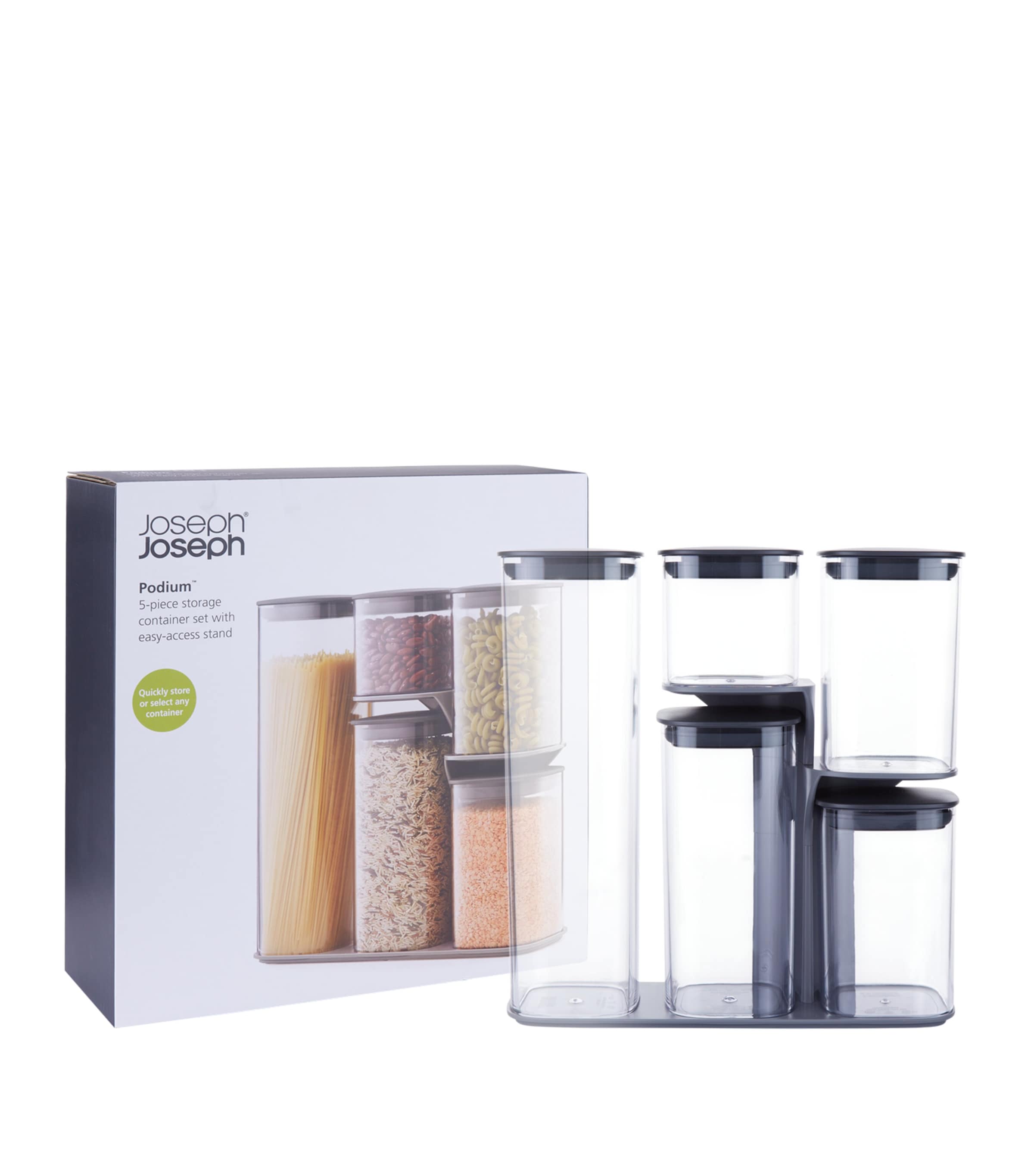 Joseph Joseph Podium Storage Jar Set (Pack of 5) | Harrods CA