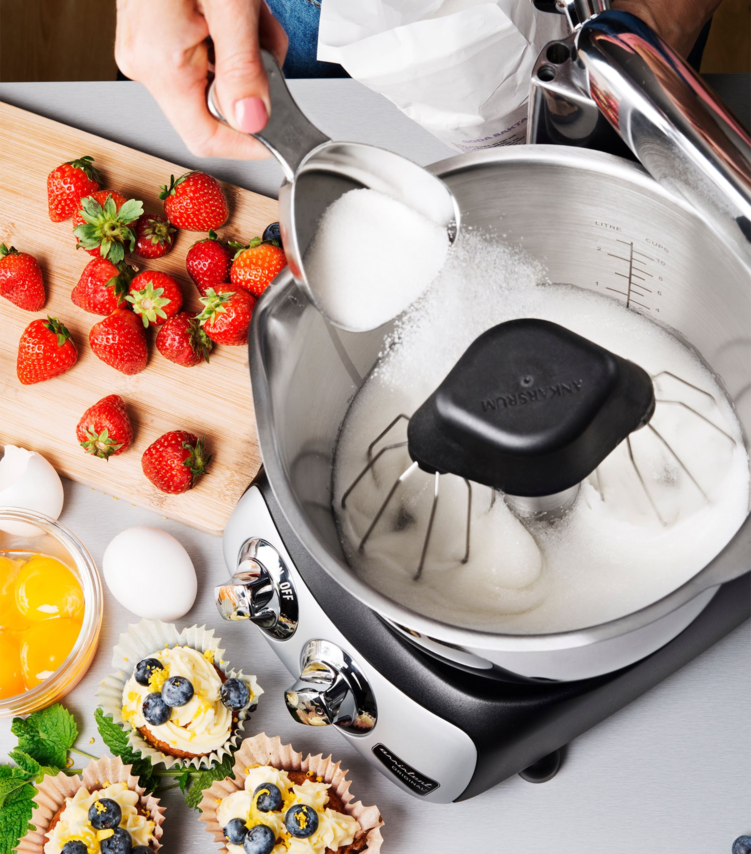 Ankarsrum Stainless Steel Beater Bowl Attachment | Harrods US