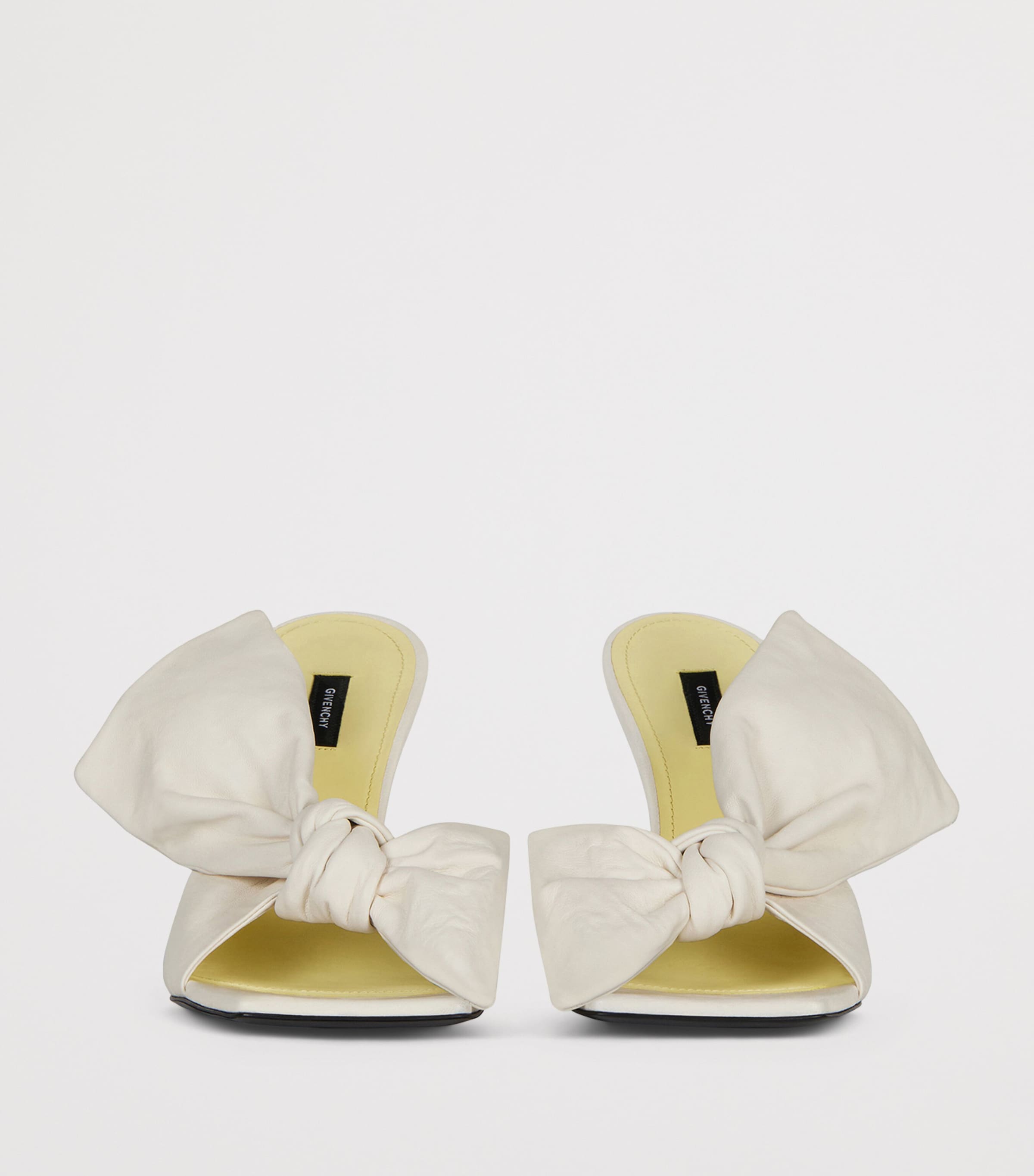 Givenchy Ivory Leather Boudoir Bow Sandals 95 | Harrods UK