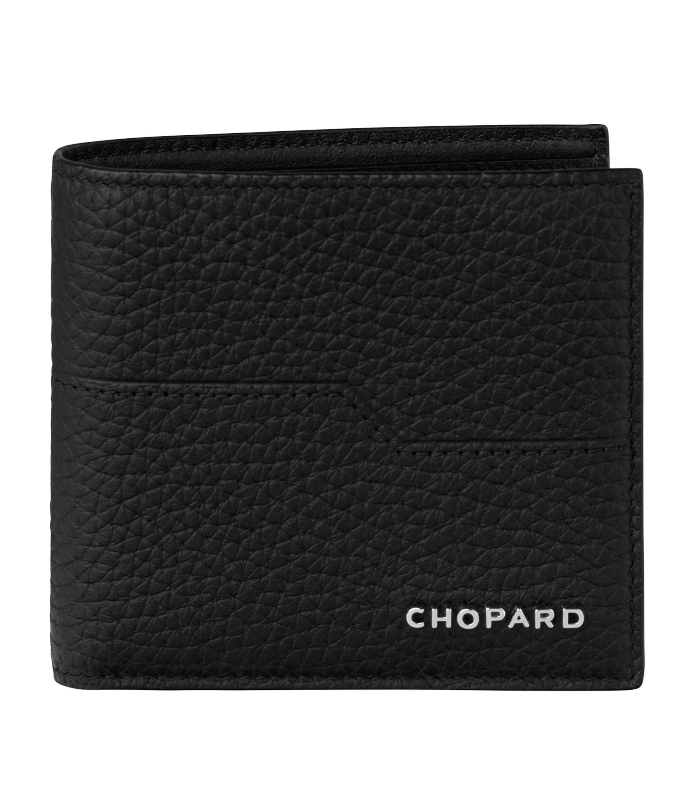 Chopard Black Mini Leather Heritage Bifold Wallet | Harrods SG