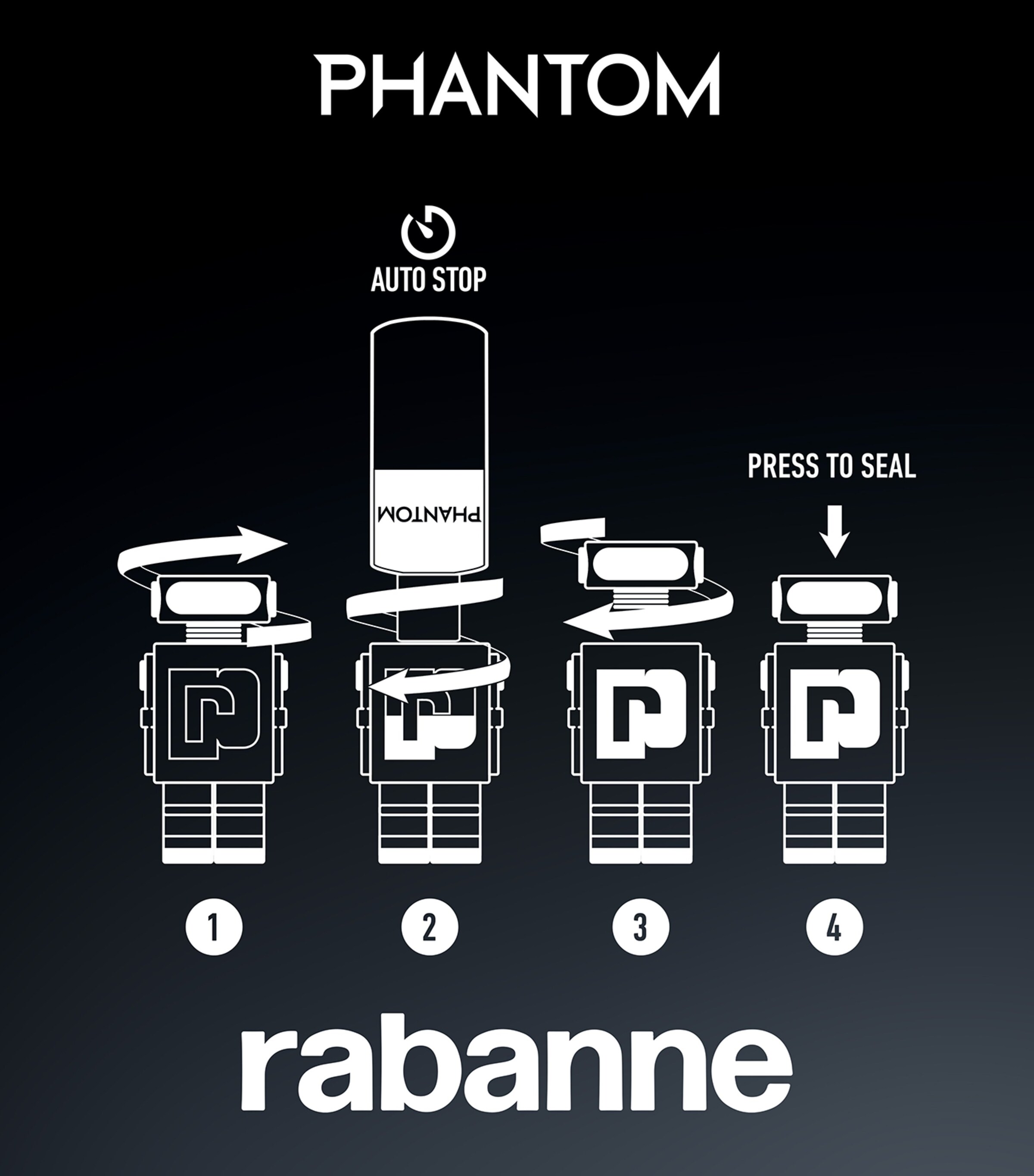 Paco Rabanne Phantom Intense Eau de Parfum Refill (200ml) | Harrods UK