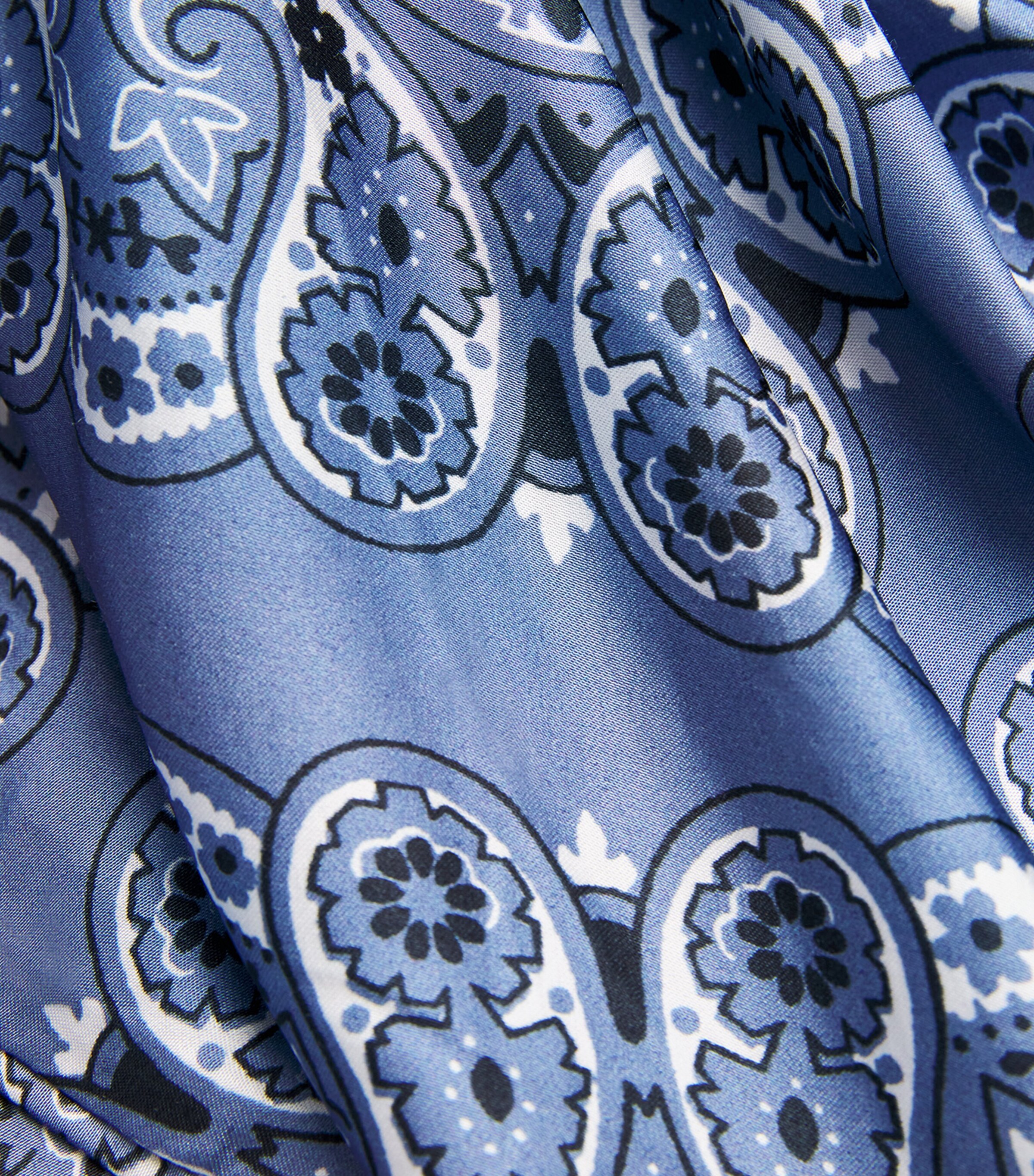 Maje Blue Layered Bandana Print Midi Dress | Harrods US