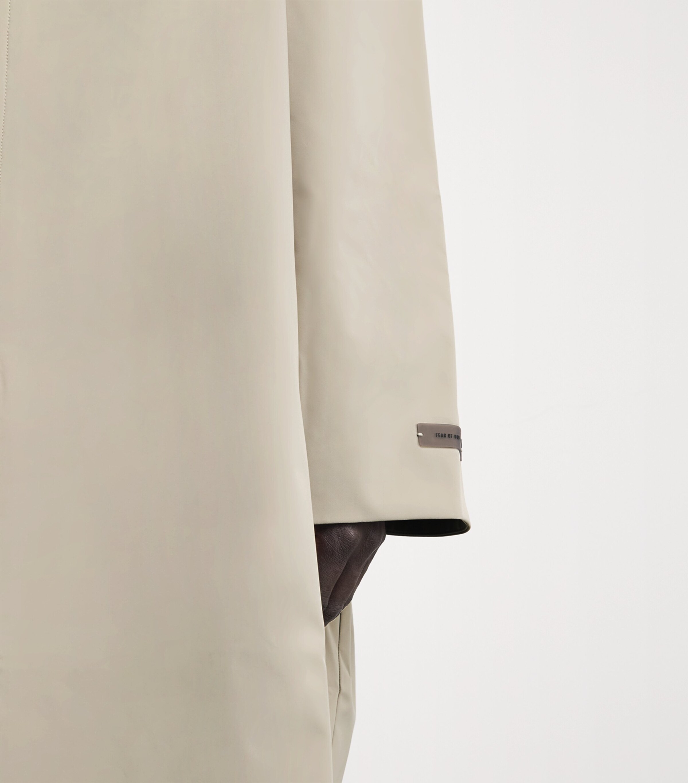FEAR OF GOD ESSENTIALS Beige Nylon Logo Overcoat | Harrods HK