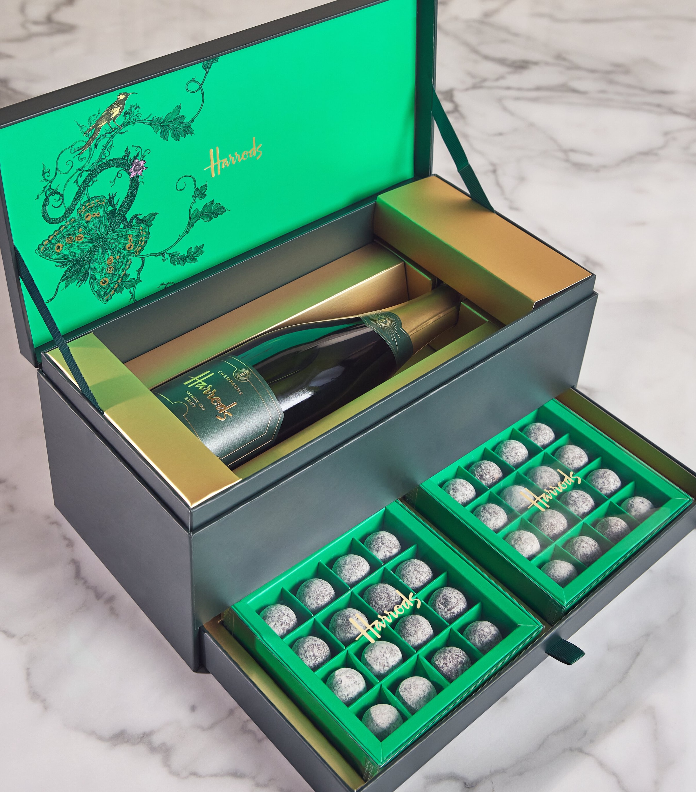 Harrods The Champagne & Truffles Gift Box | Harrods UK